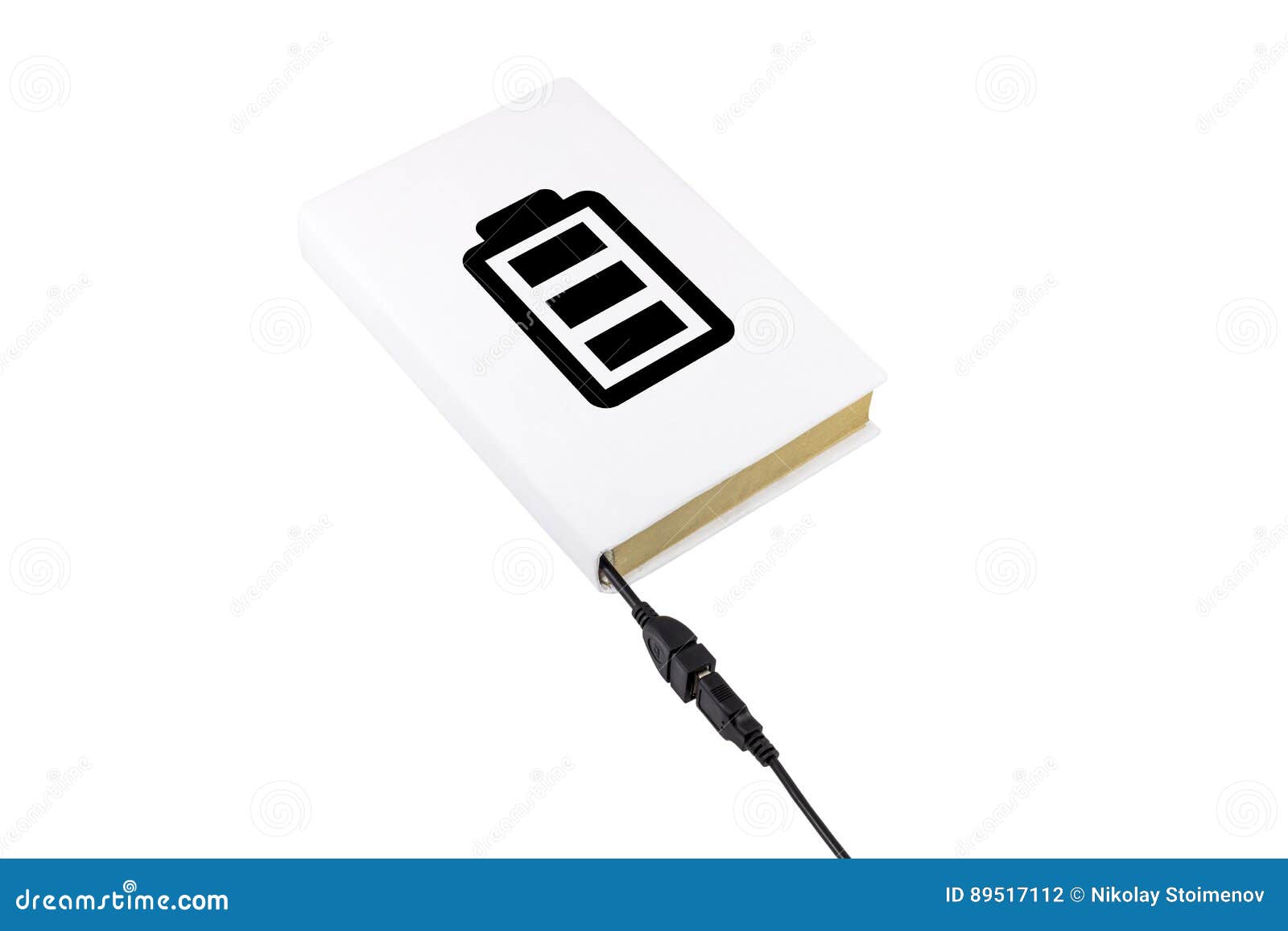 Charging a Book Connected To USB Stock Photo - Image of charging, data ...
