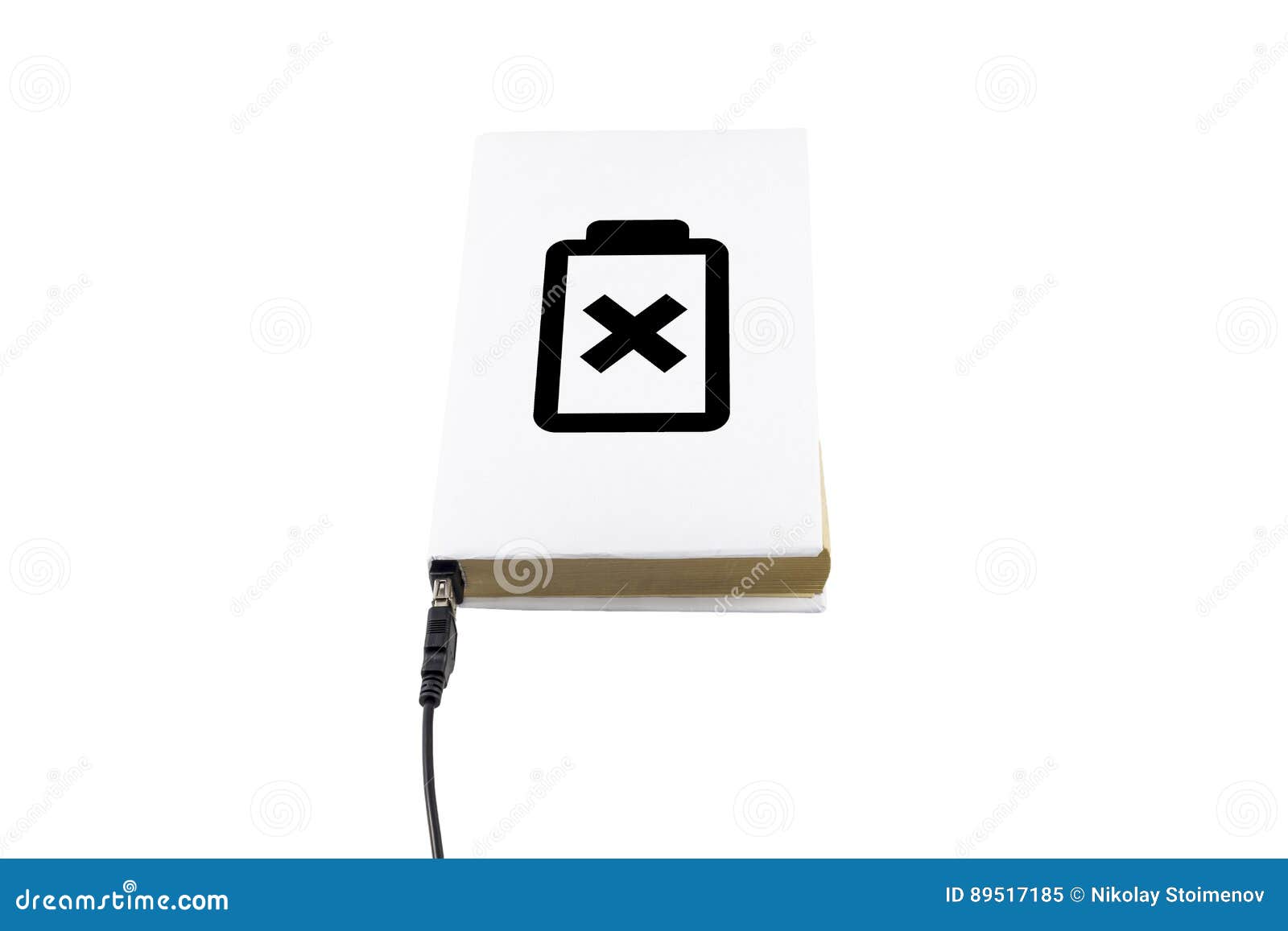 Charging a Book Connected To USB Stock Image - Image of charging, plug ...
