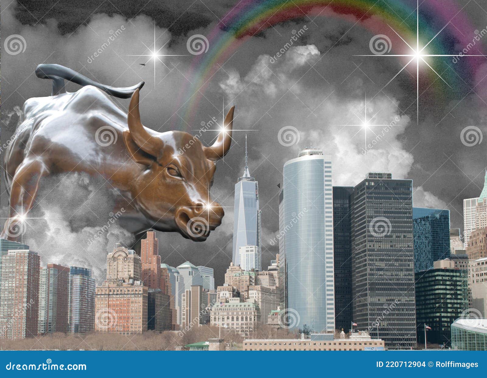 Charging Bull Cartoon | CartoonDealer.com #56779121