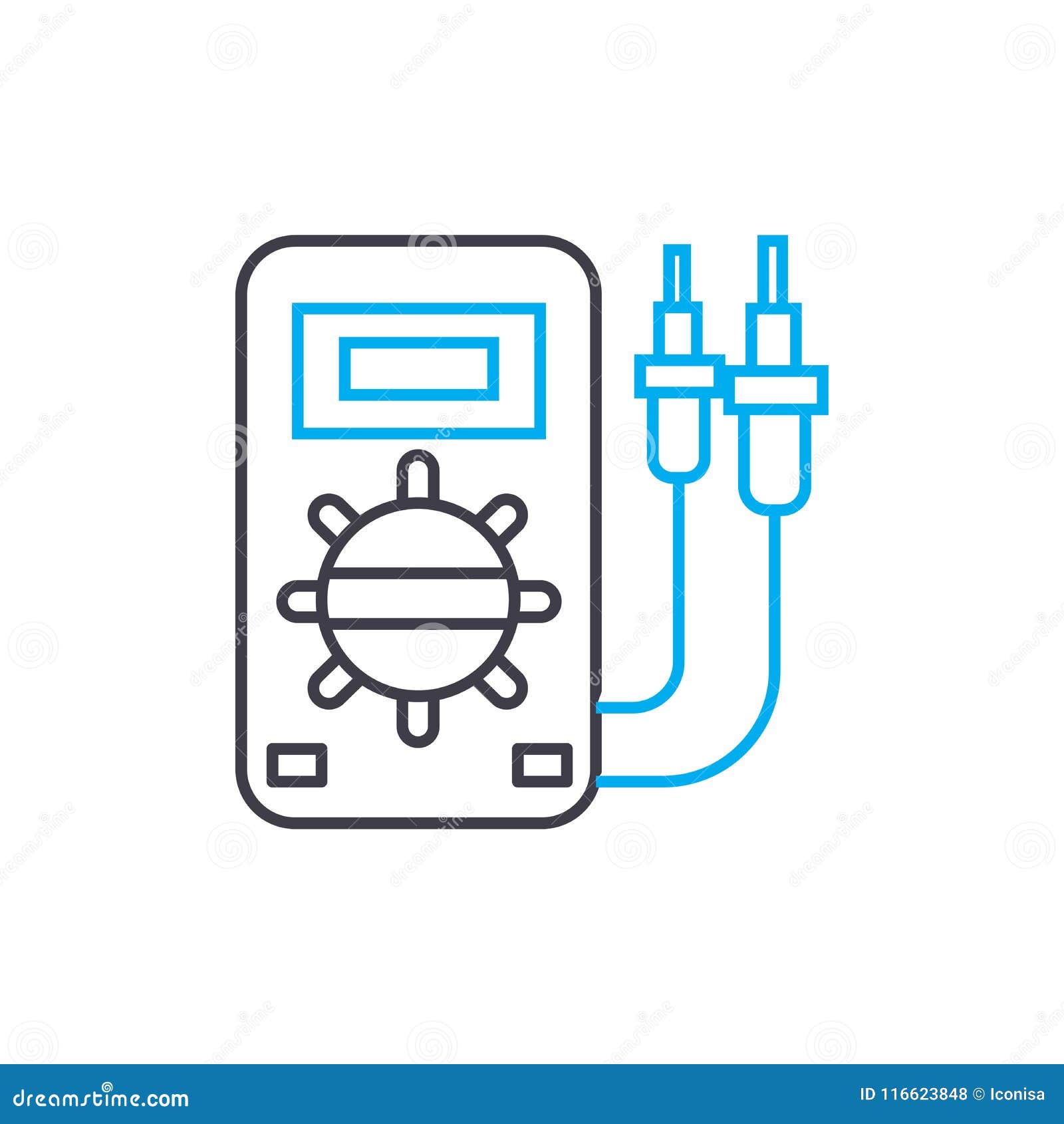 Charging Device Vector Thin Line Stroke Icon. Charging Device Outline ...