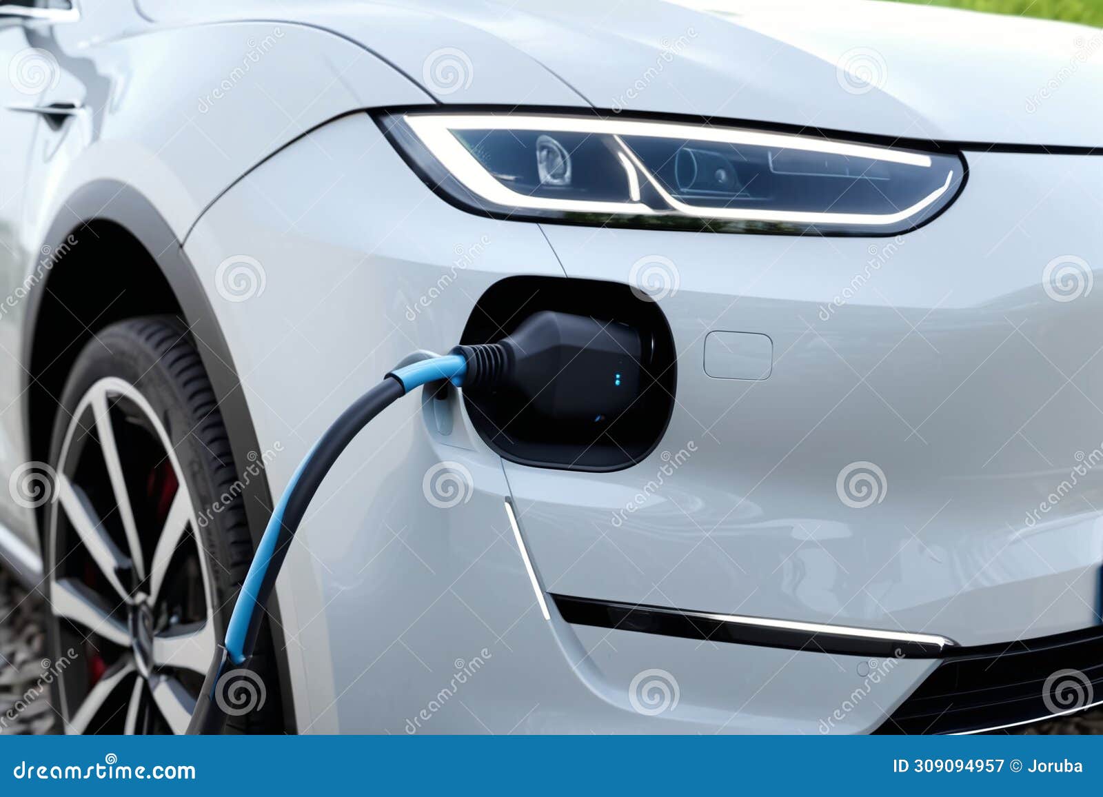 Charging E-car Symbol of E-mobility Stock Illustration - Illustration ...