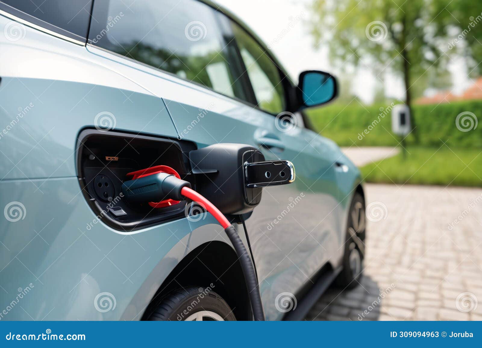 Charging E-car Symbol of E-mobility Stock Illustration - Illustration ...