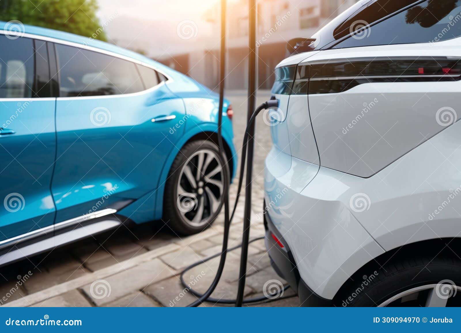 Charging E-car Symbol of E-mobility Stock Illustration - Illustration ...