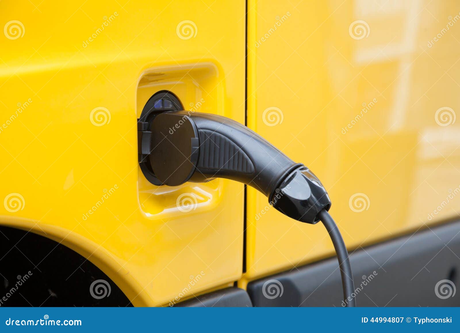 Charging electric car stock image. Image of cable, hybrid - 44994807
