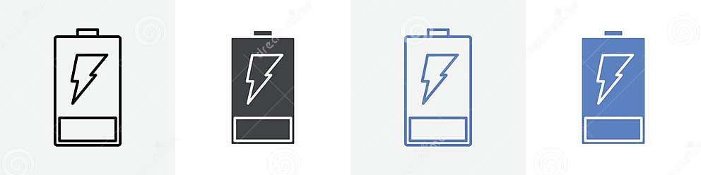 Charging Icon Vector Set Use for Web Ui or App Stock Vector ...
