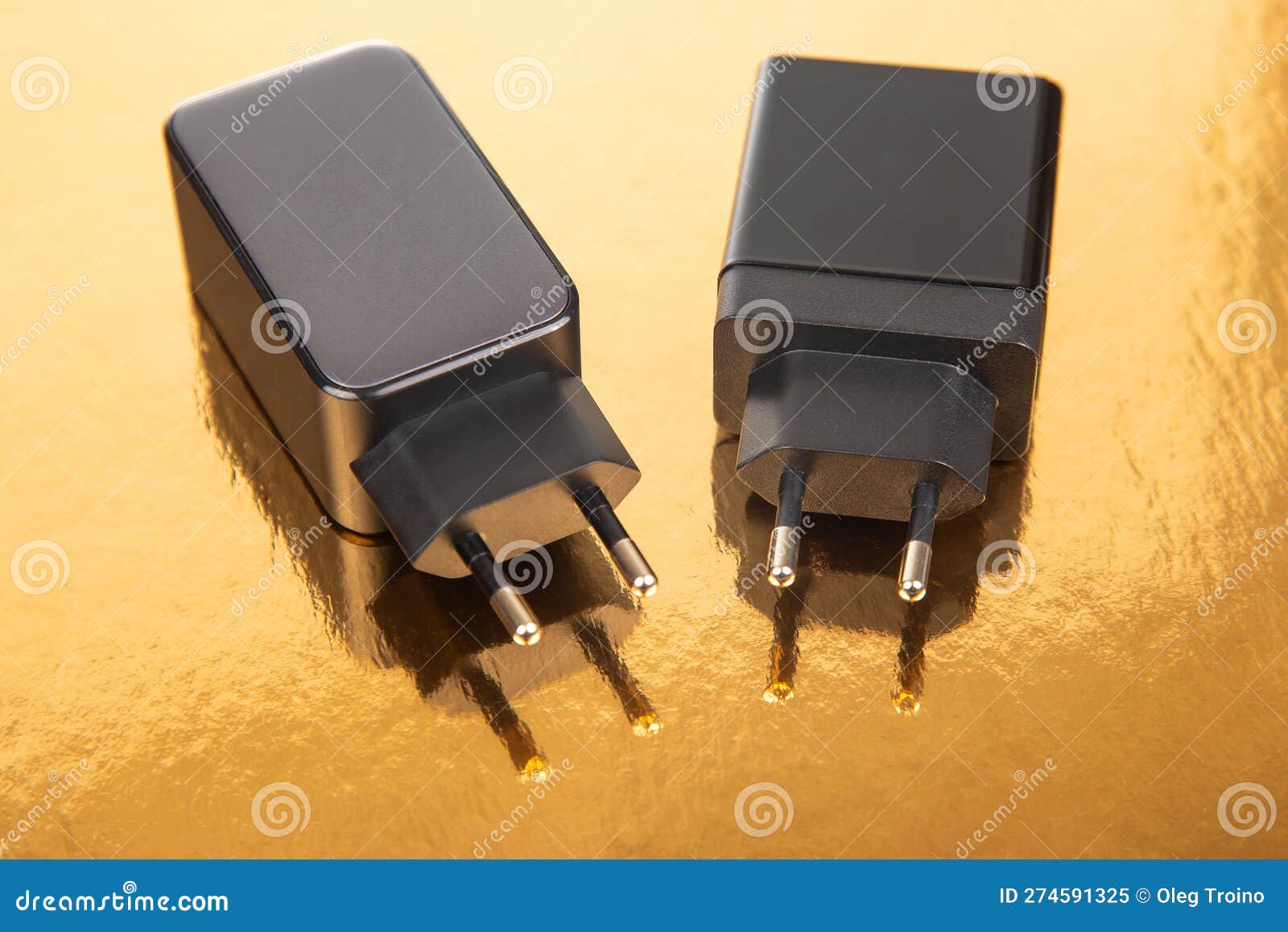Charging Plug with Plug Connector for Modern Gadgets Stock Image ...