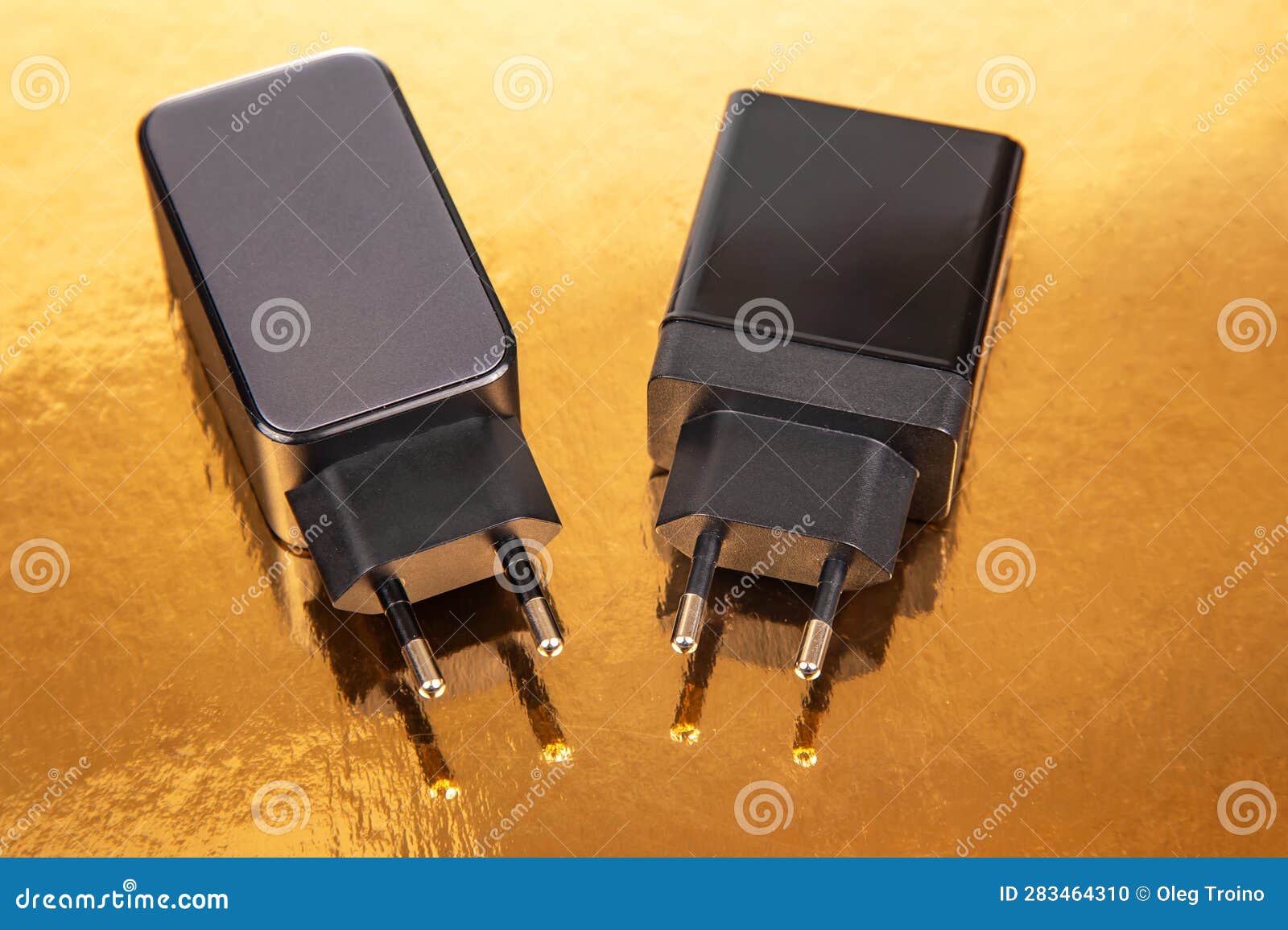 Charging Plug with Plug Connector for Modern Gadgets Stock Photo ...