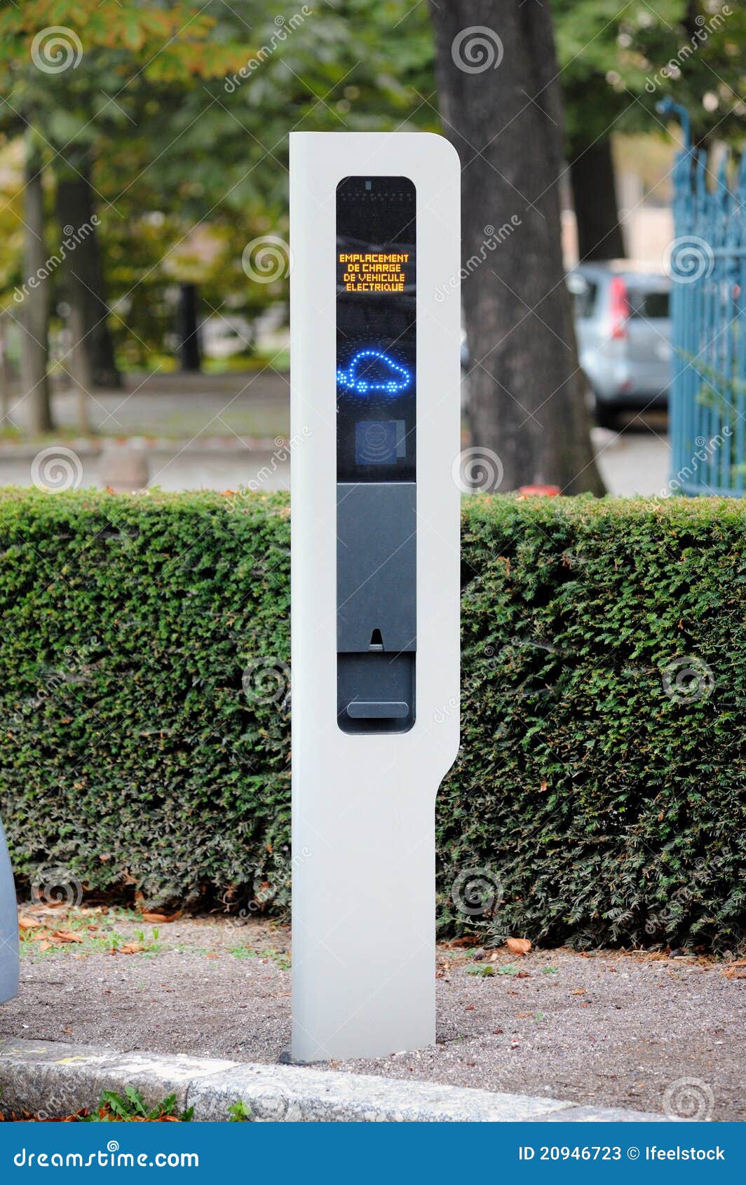 Charging Point for Electric Vehicle Stock Image - Image of automobile ...