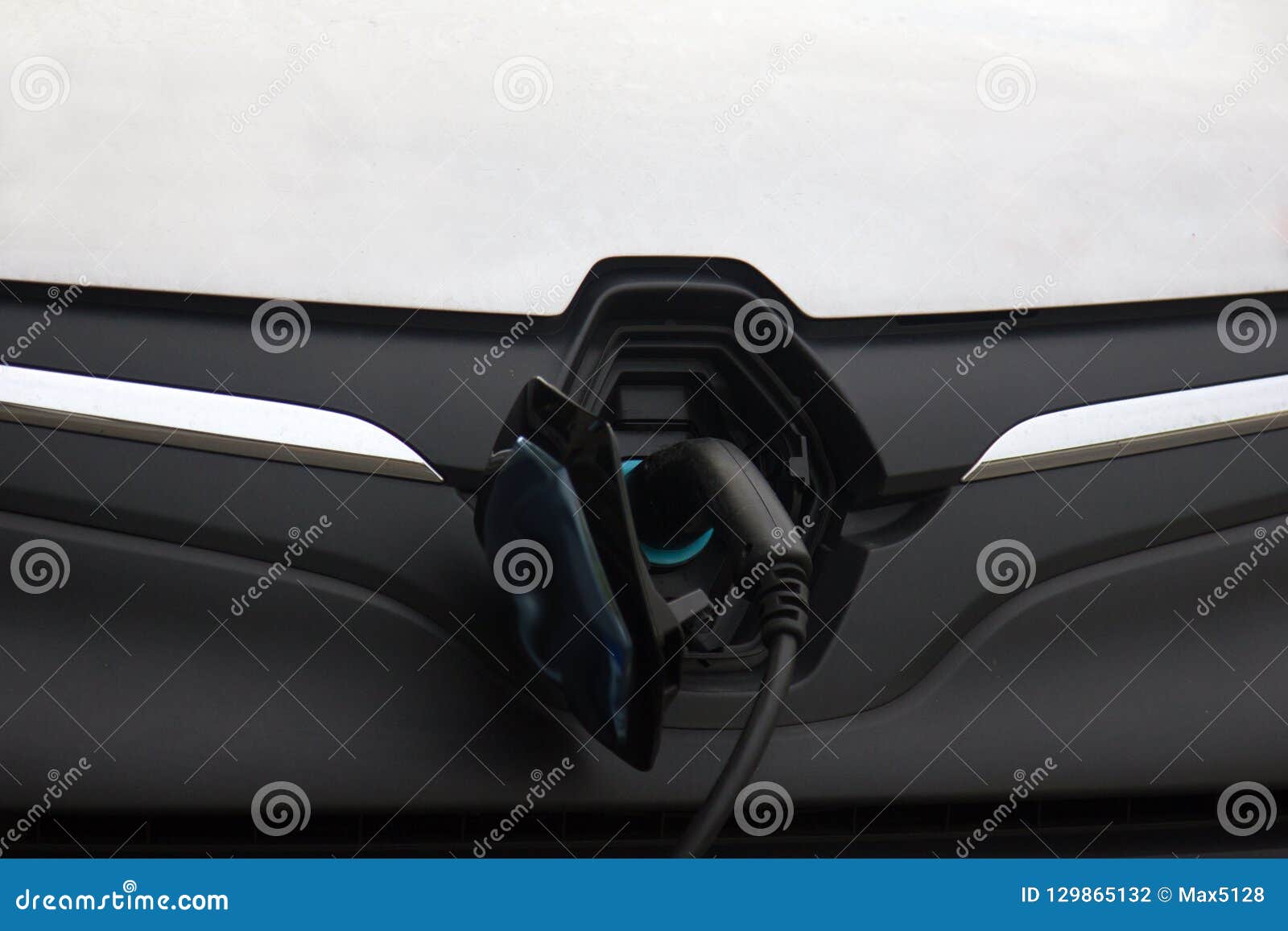 Charging Socket of the Electric Vehicle Stock Photo - Image of cord ...