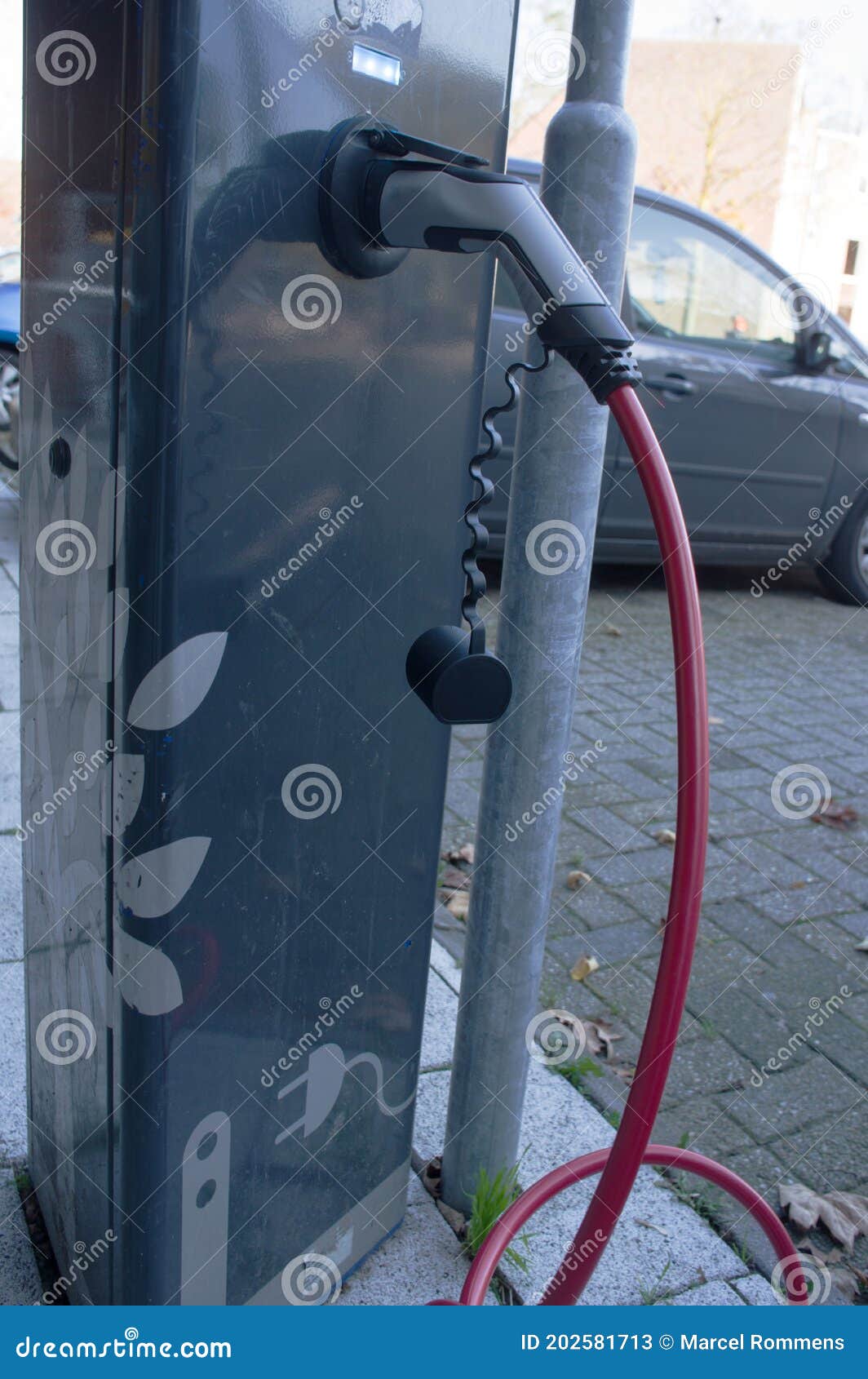 Charging Station with Cable Stock Image - Image of station, electricity ...
