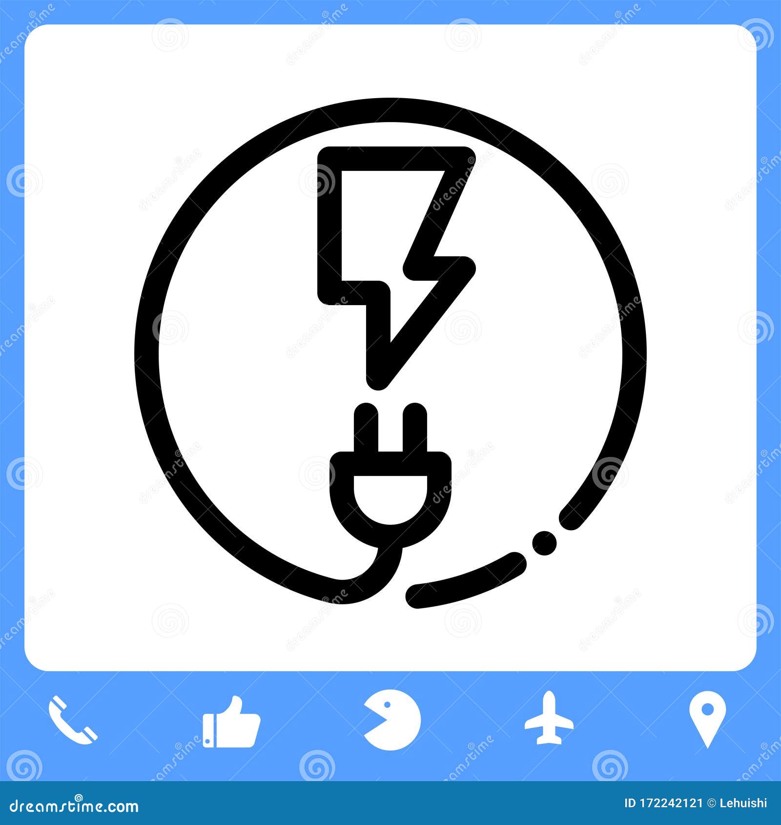 Charging Symbol and Plug Icon - Professional, Pixel-aligned, Pixel ...