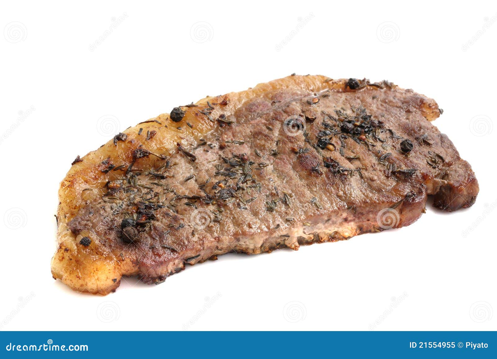 Chargrilled Sirloin Beef Steak Stock Image - Image of piece, details ...