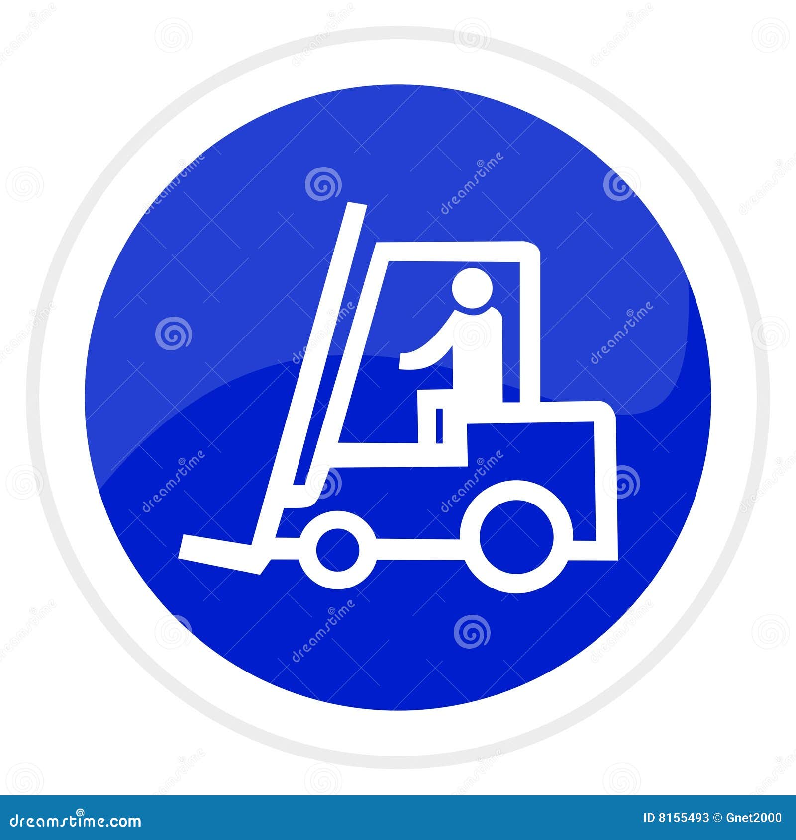 Chariot gerbeur illustration de vecteur. Illustration du lumière - 8155493