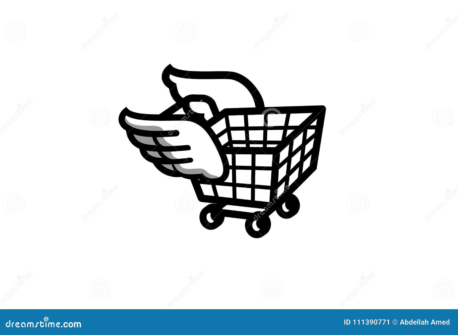 Chariot Logo Design de vol illustration de vecteur. Illustration of ...