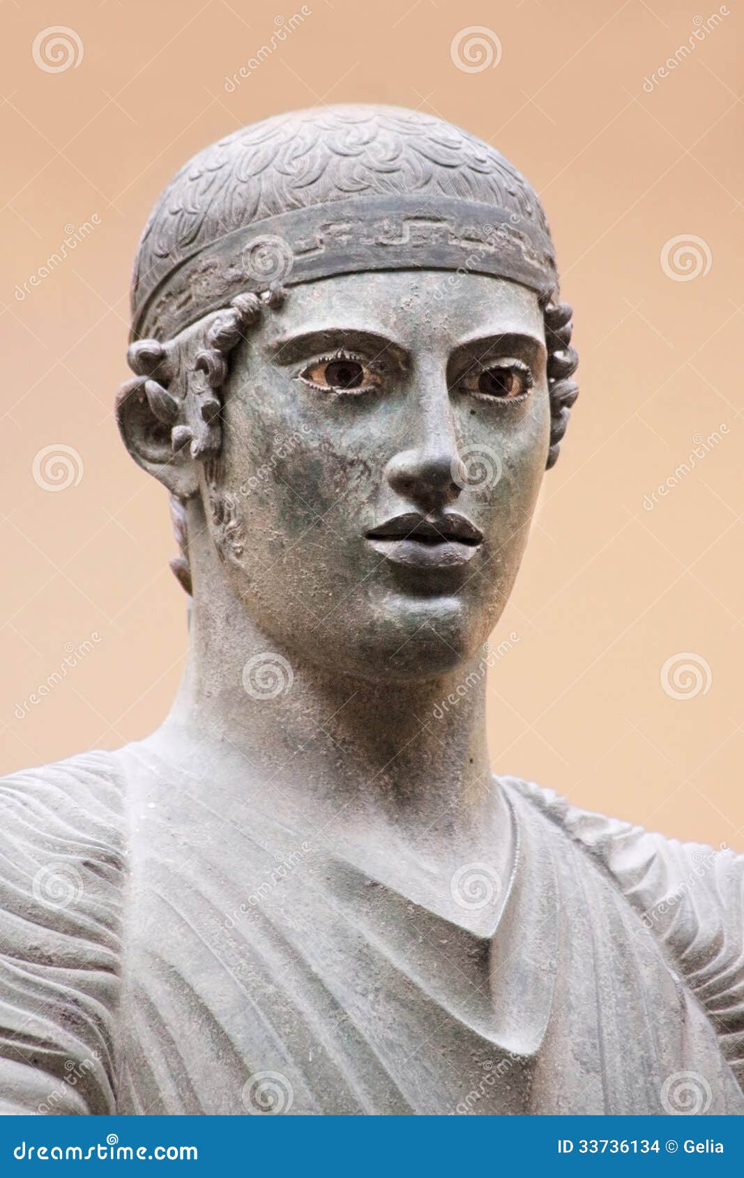 The Charioteer of Delphi stock photo. Image of monument - 33736134