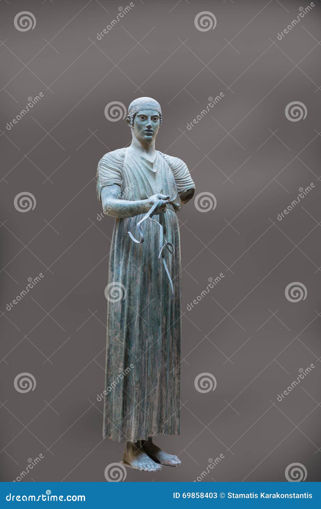 Charioteer of Delphi Statue Stock Image - Image of classical, athlete ...