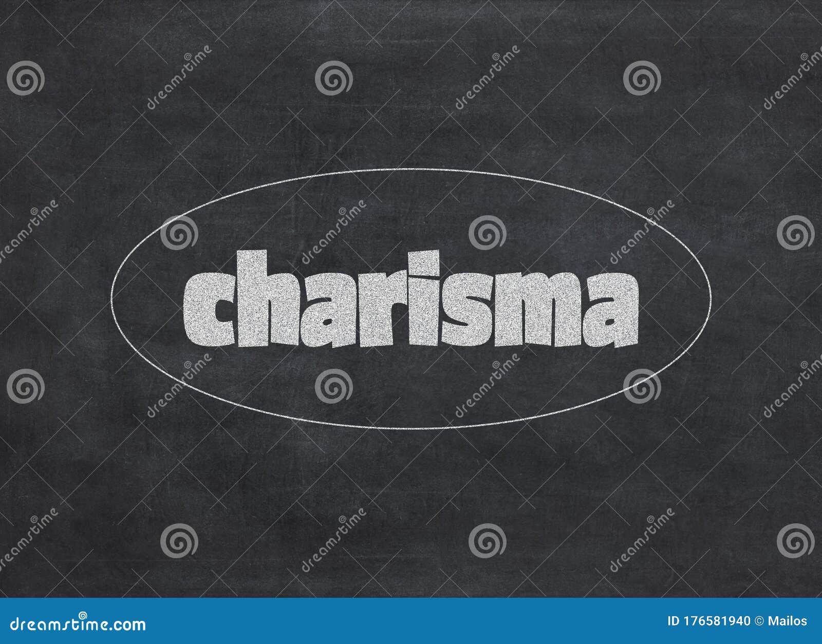Charisma Word in White Chalk Handwriting on Blackboard Stock Photo ...