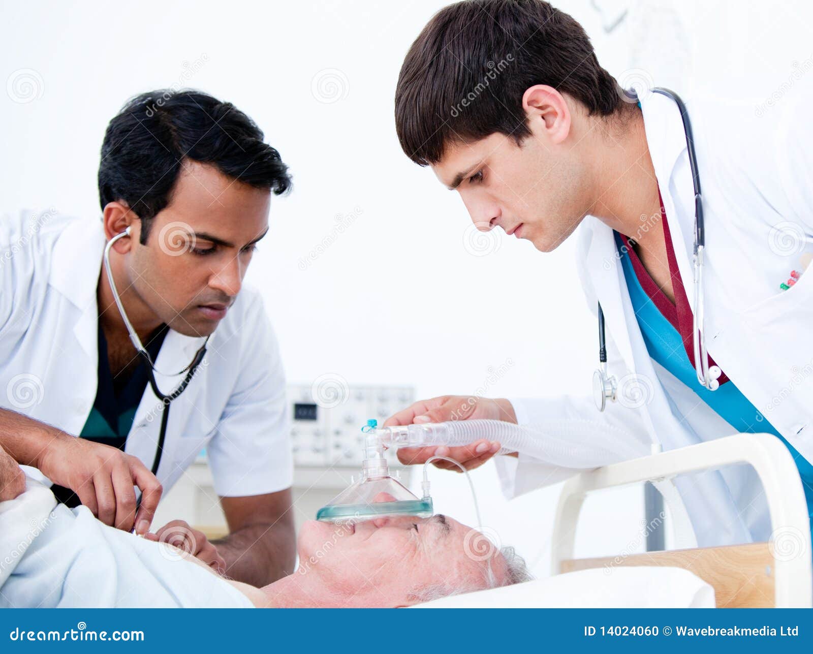 Charismatic Doctors Resuscitating a Patient Stock Photo - Image of ...