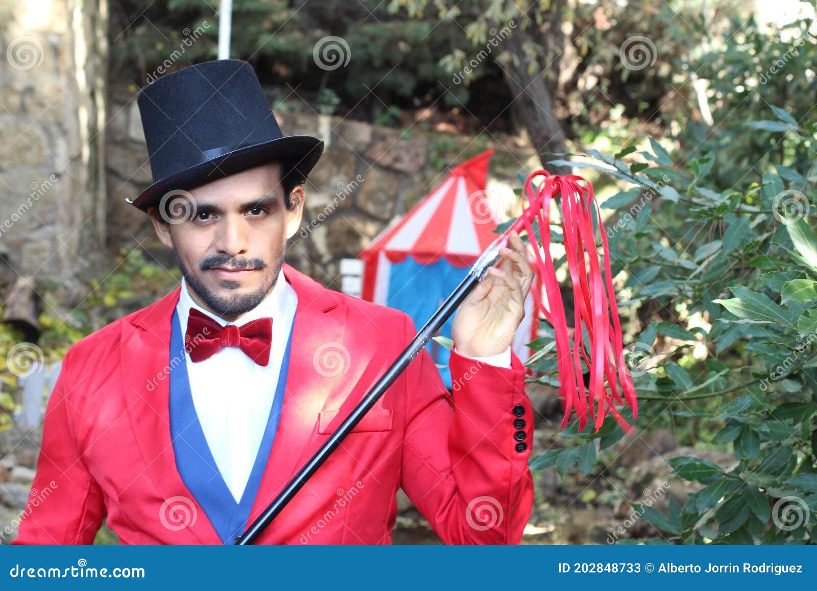 Charismatic Ethnic Ringmaster in the Circus Stock Image - Image of ...