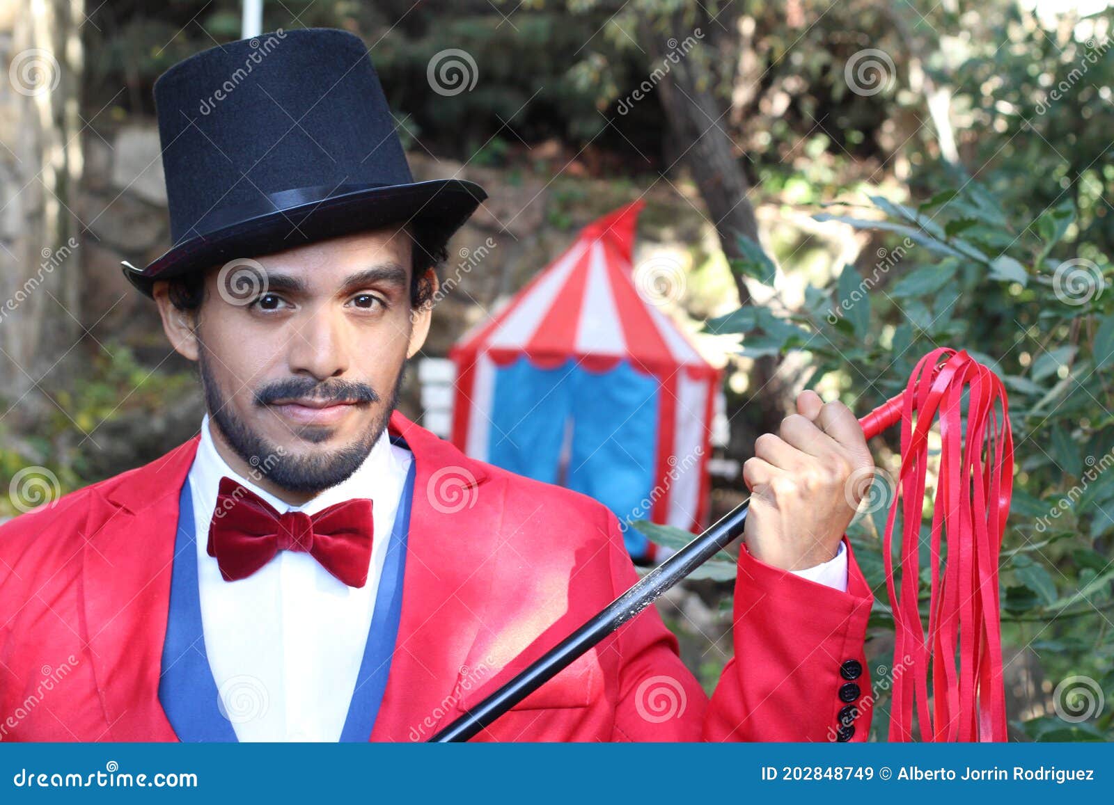 Charismatic Ethnic Ringmaster in the Circus Stock Image - Image of ...