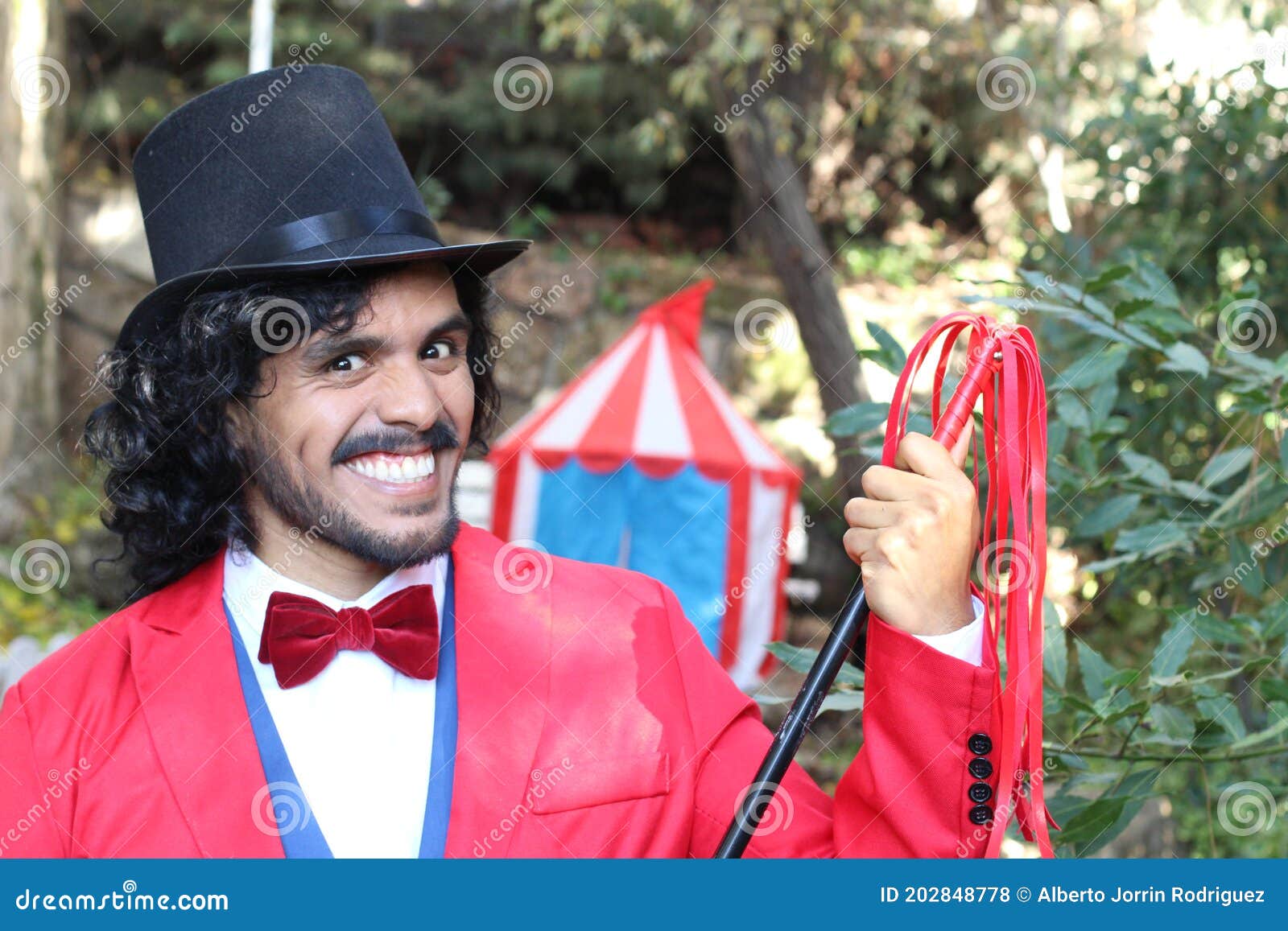 Charismatic Ethnic Ringmaster in the Circus Stock Photo - Image of ...