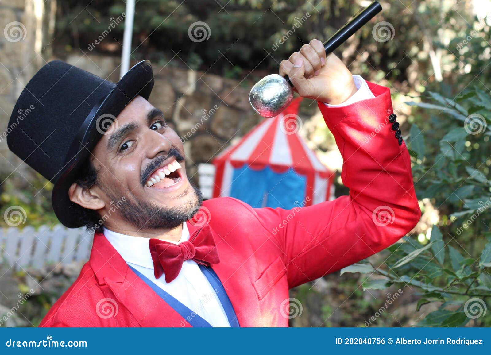 Charismatic Ethnic Ringmaster in the Circus Stock Photo - Image of ...