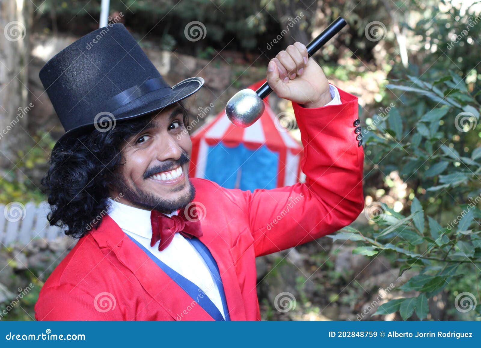 Charismatic Ethnic Ringmaster in the Circus Stock Image - Image of ...