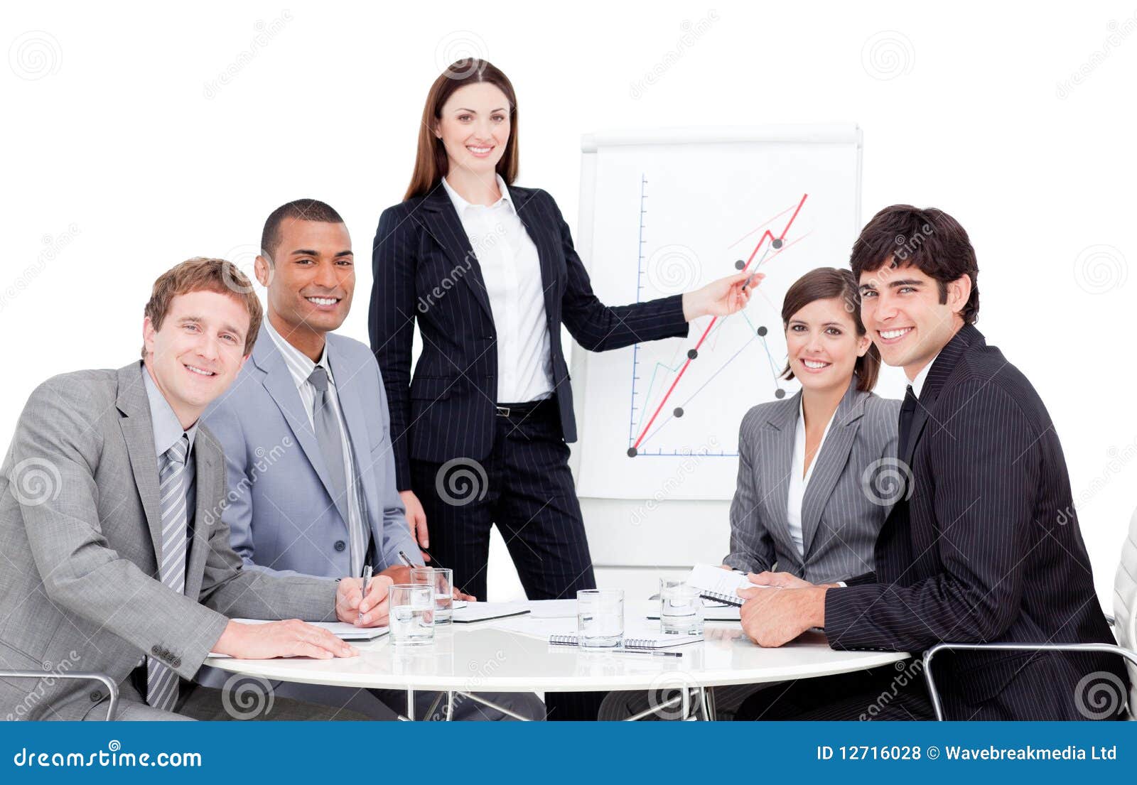 Charismatic Manager Giving a Presentation Stock Photo - Image of ...