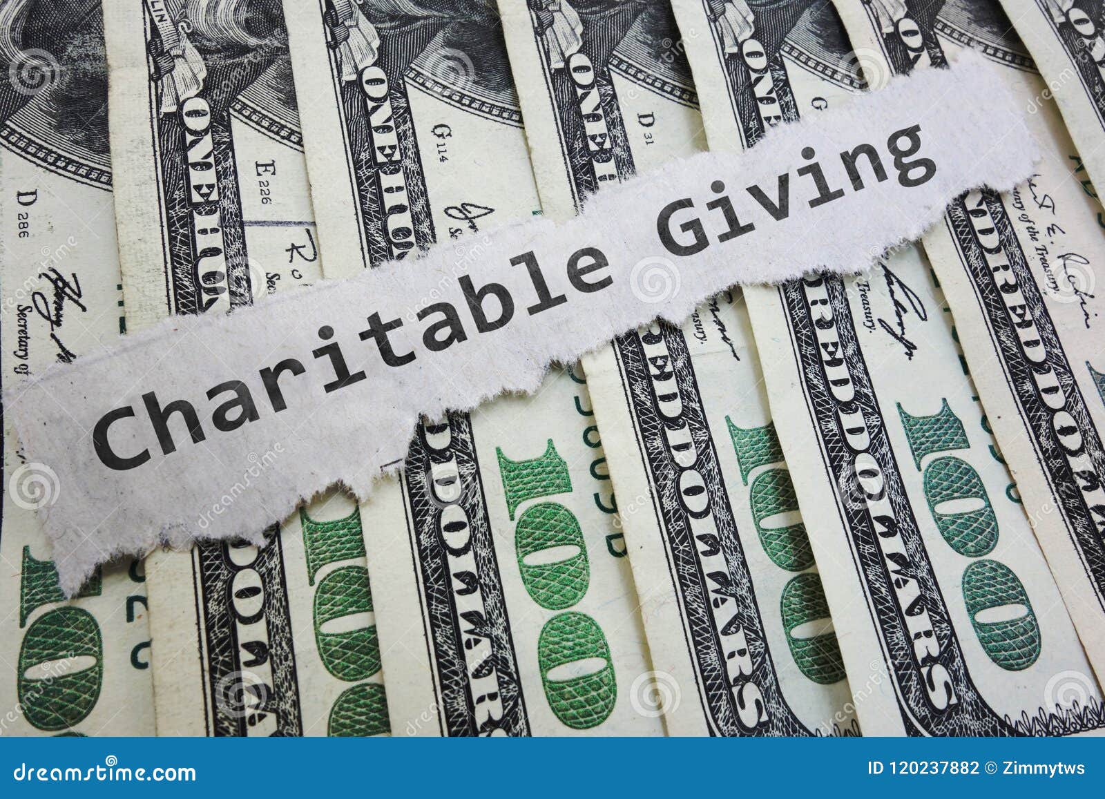 Charitable Contribution Money Stock Photo - Image of charitable, note ...