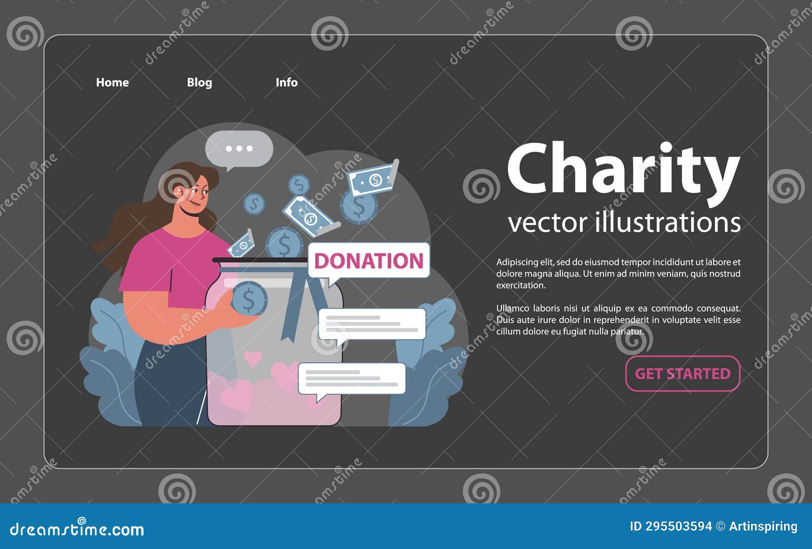 Charitable Foundation. Icons On Helping People And Donation.Charity And Donation Icon In Set ...