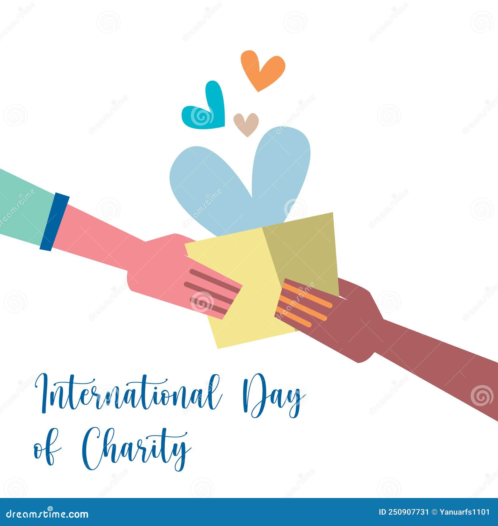 Charity Day Web Banner Background Illustration Vector Stock Vector ...