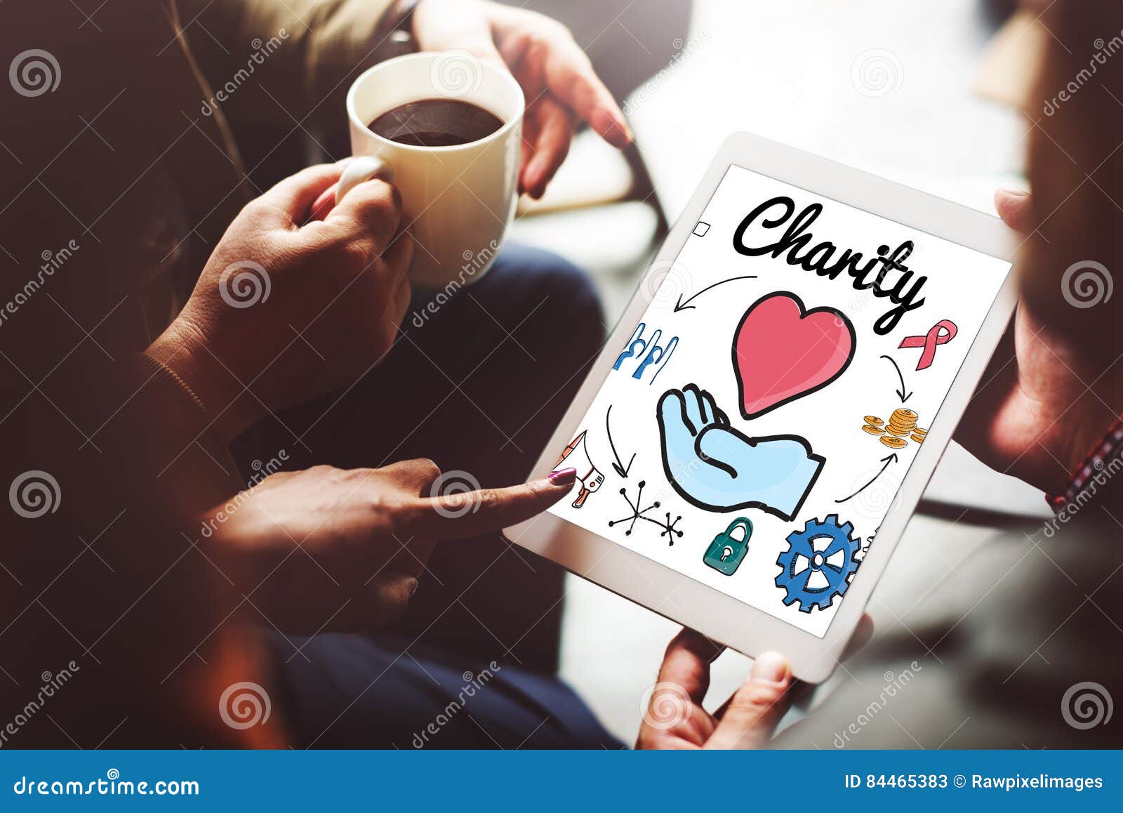 Charity Donate Welfare Generosity Charitable Giving Concept Stock Image ...