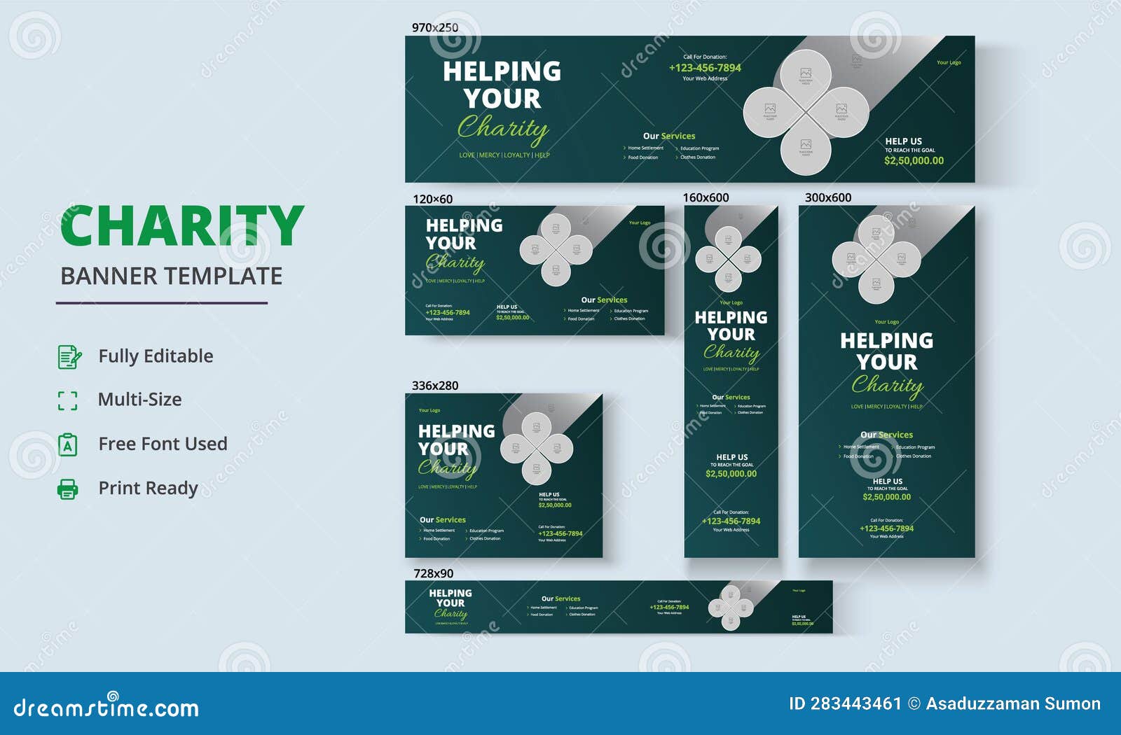 Charity Flyer Banner, Life Charity Existence Promotion, Education ...