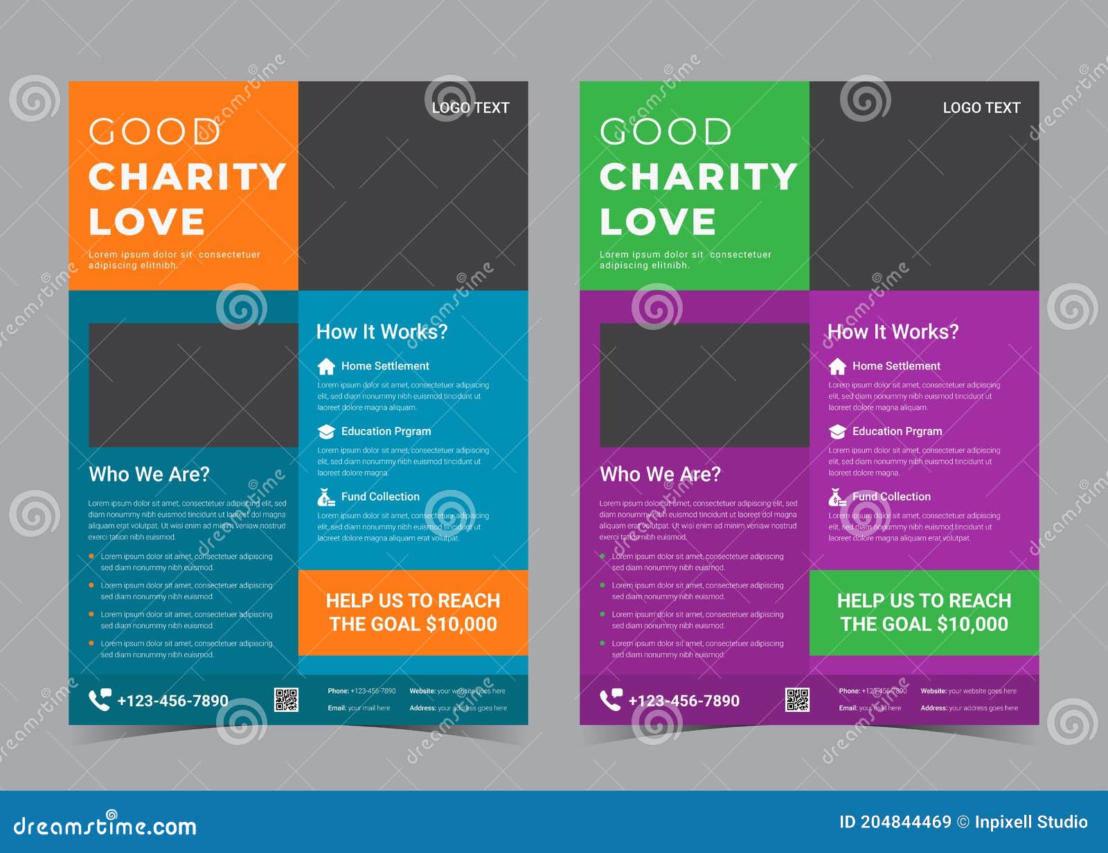 Charity Flyer Design Template. Promotional Flyer Design For Charity ...