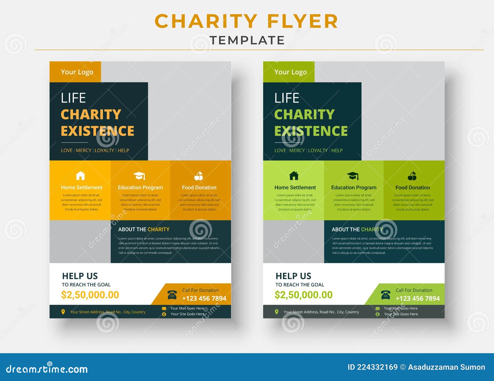 Charity Flyer Design Template. Promotional Flyer Design For Charity ...