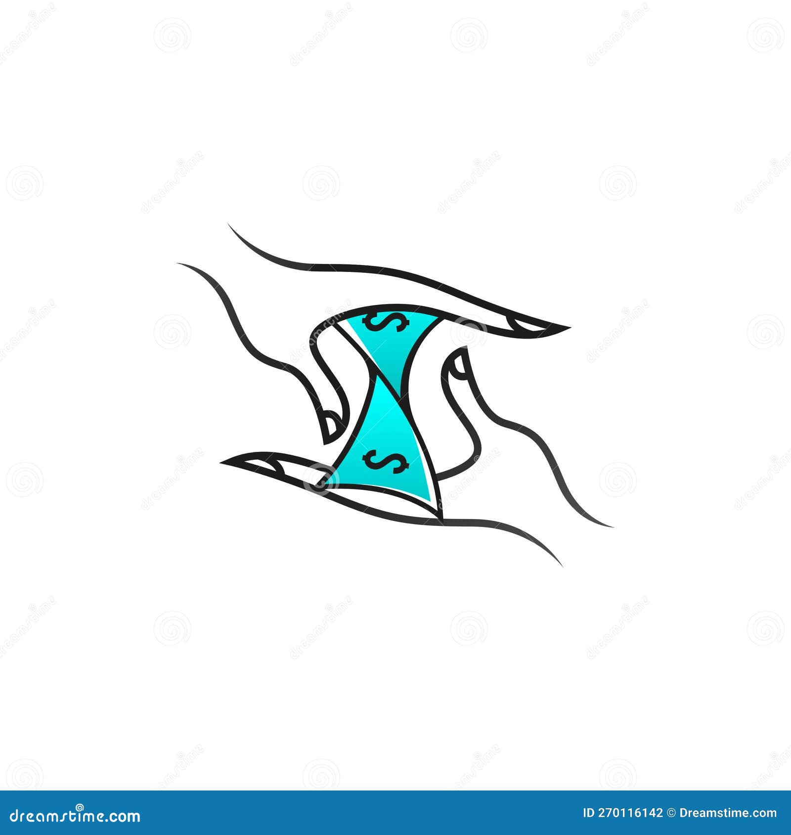 Charity Hand Logo Design Template Stock Illustration - Illustration of ...