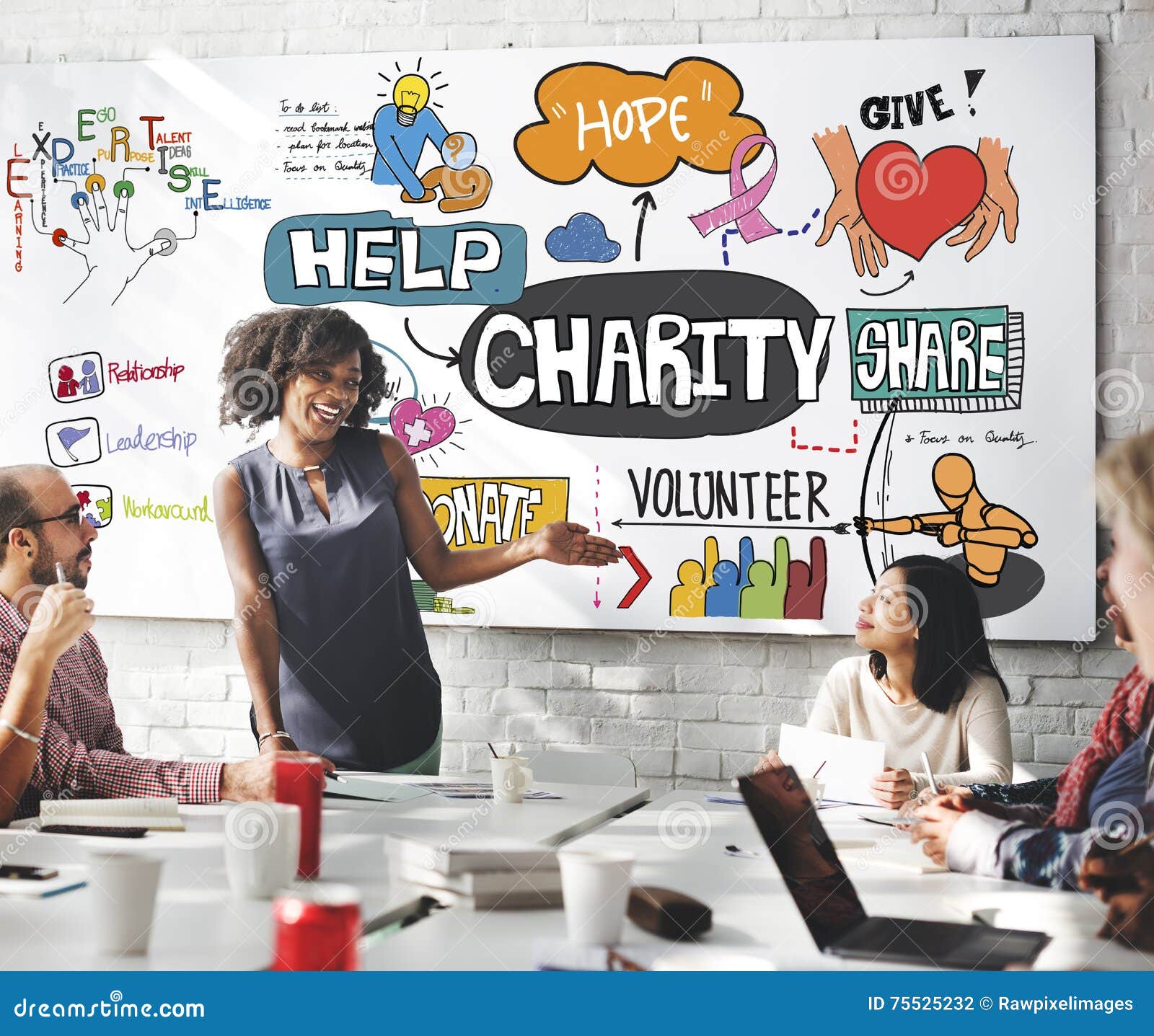 Charity Help Give Volunteer Concept Stock Photo - Image of leader, hope ...