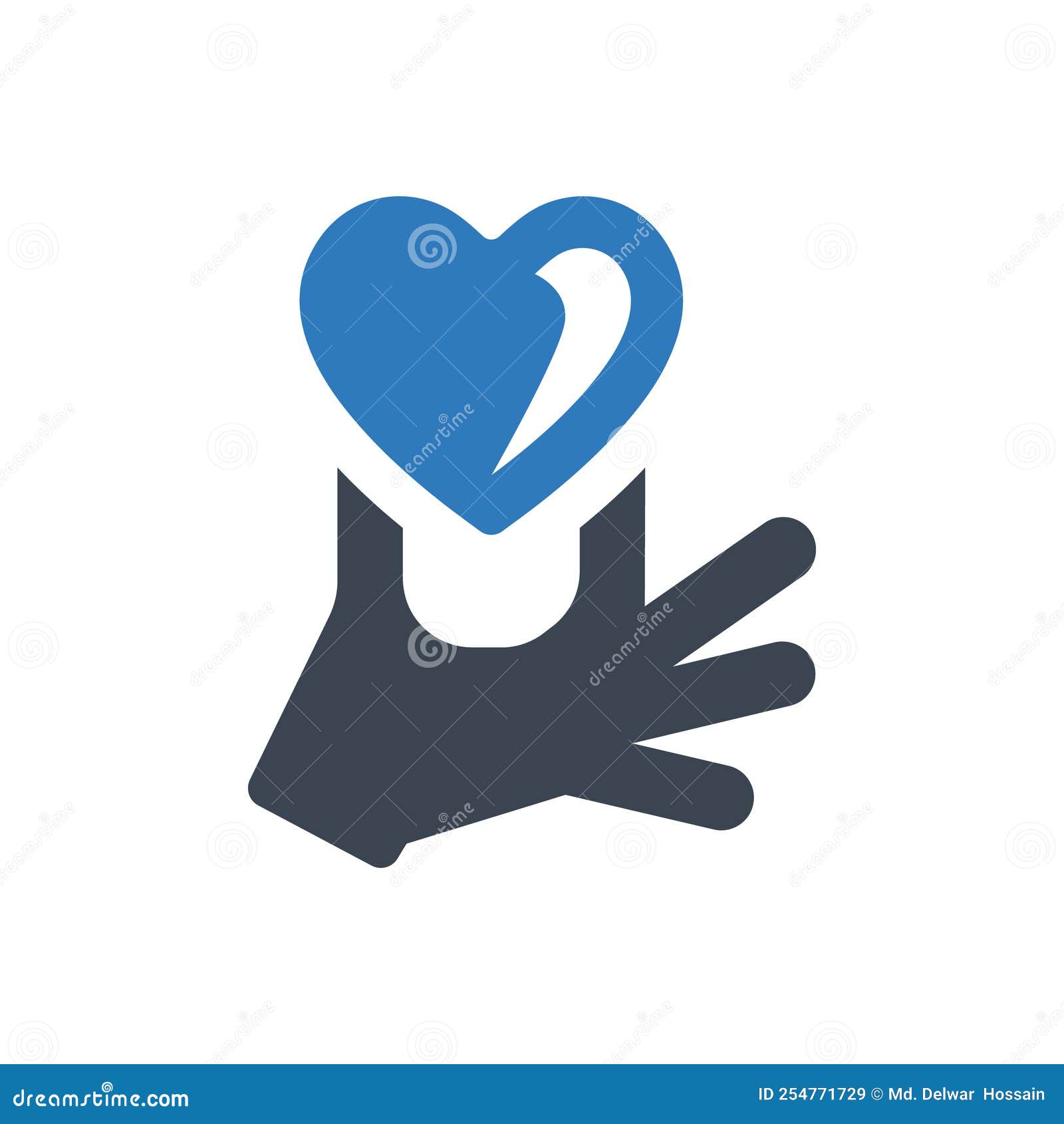 Charity help icon stock vector. Illustration of charity - 254771729