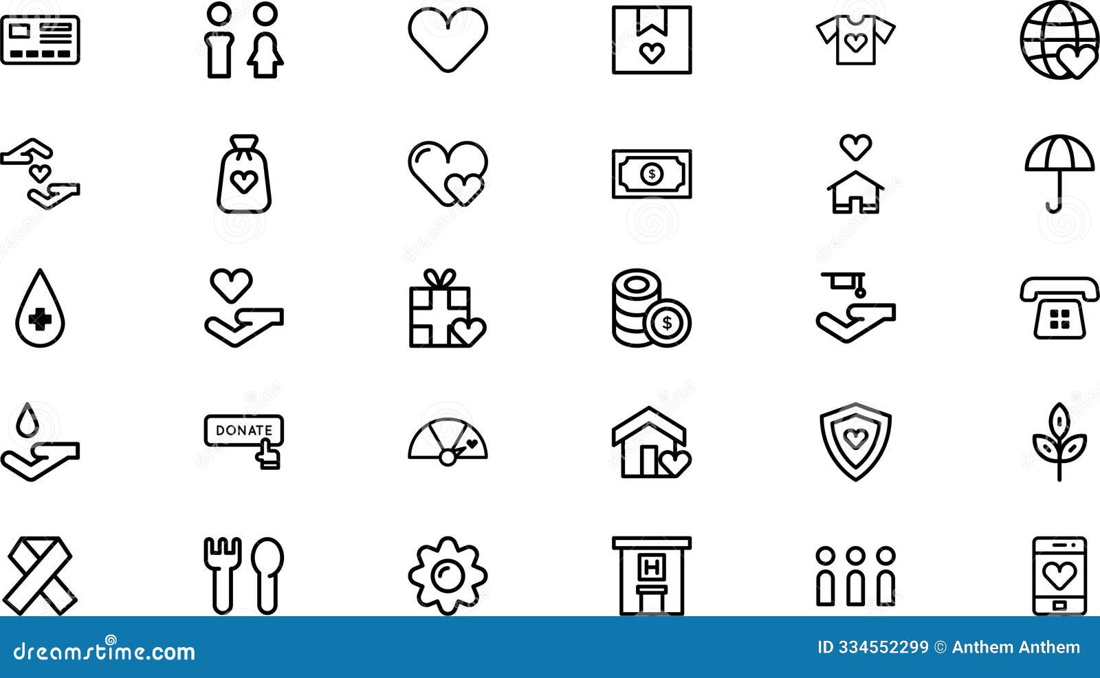 Charity Icons High-Quality Vector Icons Collection With Editable Stroke ...