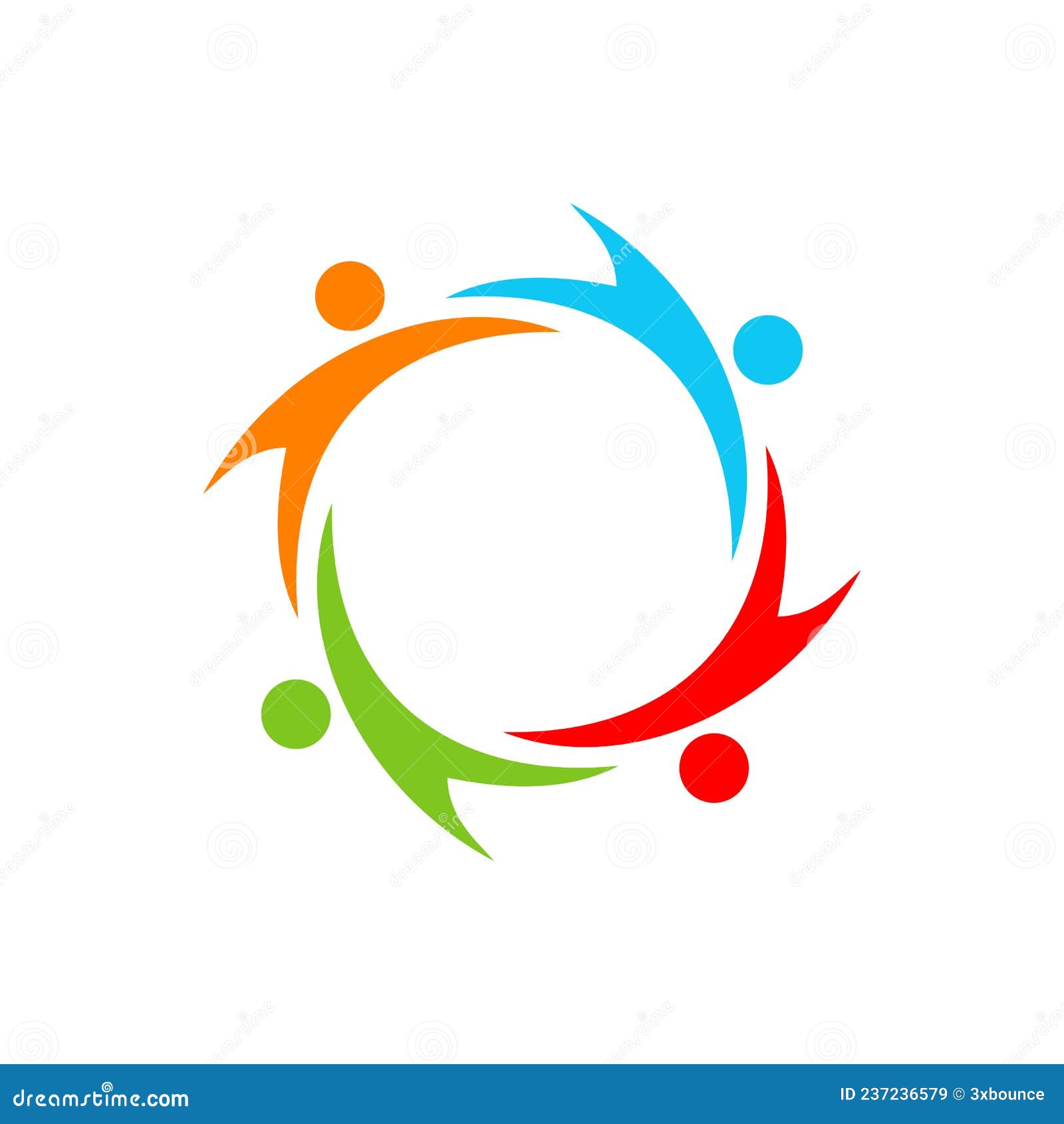 Charity Logo Template, Initial Unity Foundation Human Logo Sign. Unity ...
