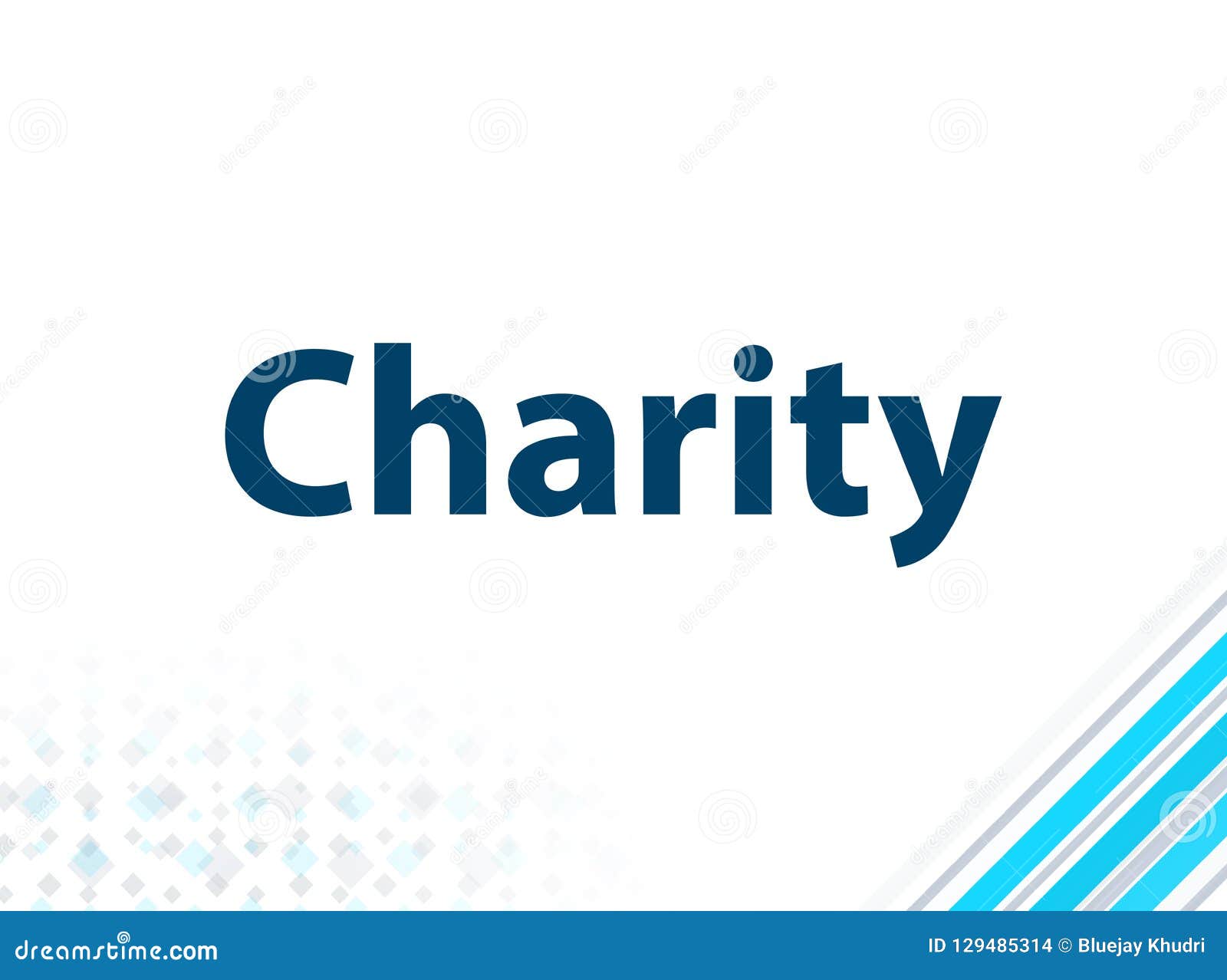 Charity Modern Flat Design Blue Abstract Background Stock Illustration ...