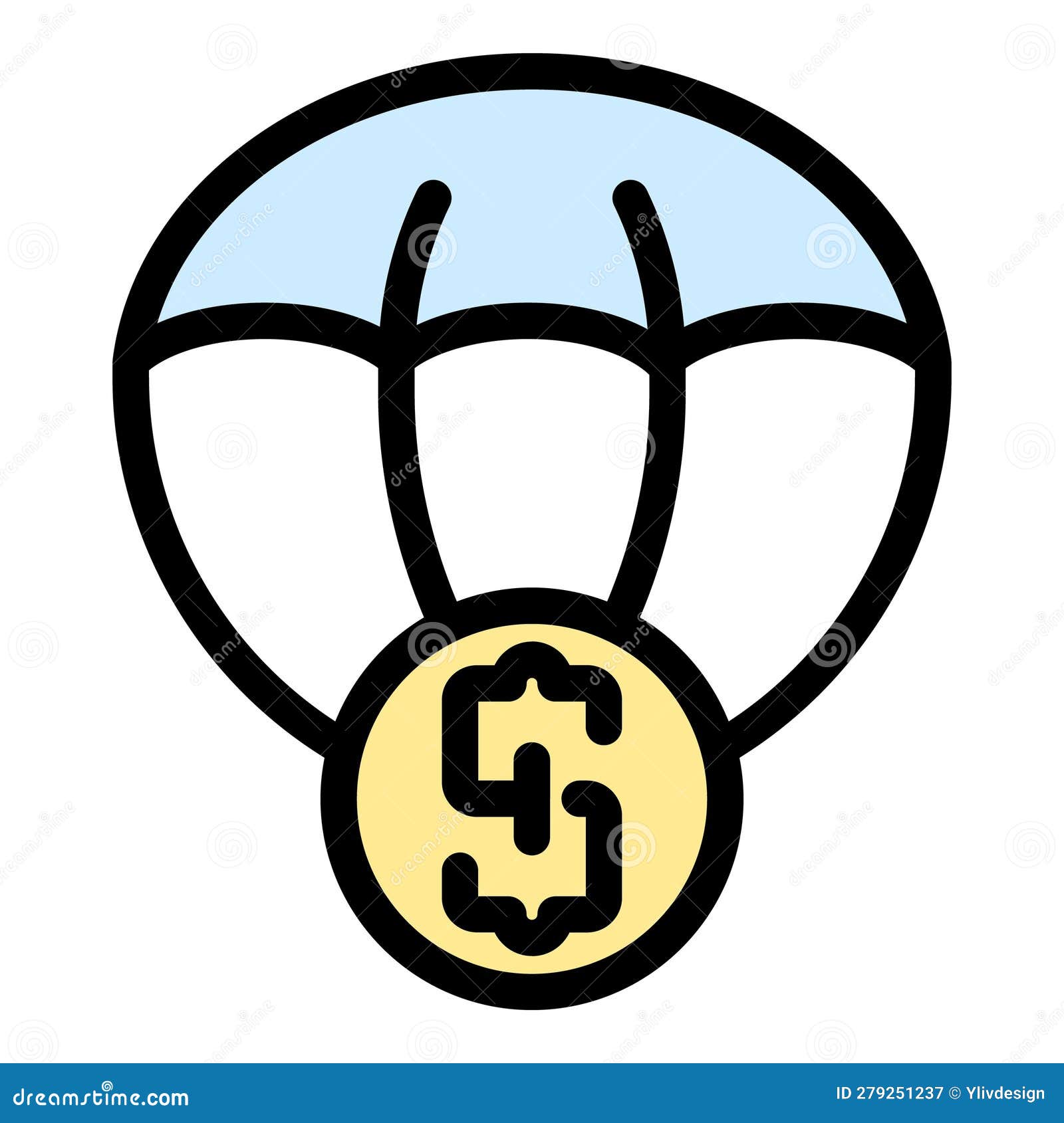 Charity Money Box Line And Solid Icon. Putting Coin In Box Vector ...