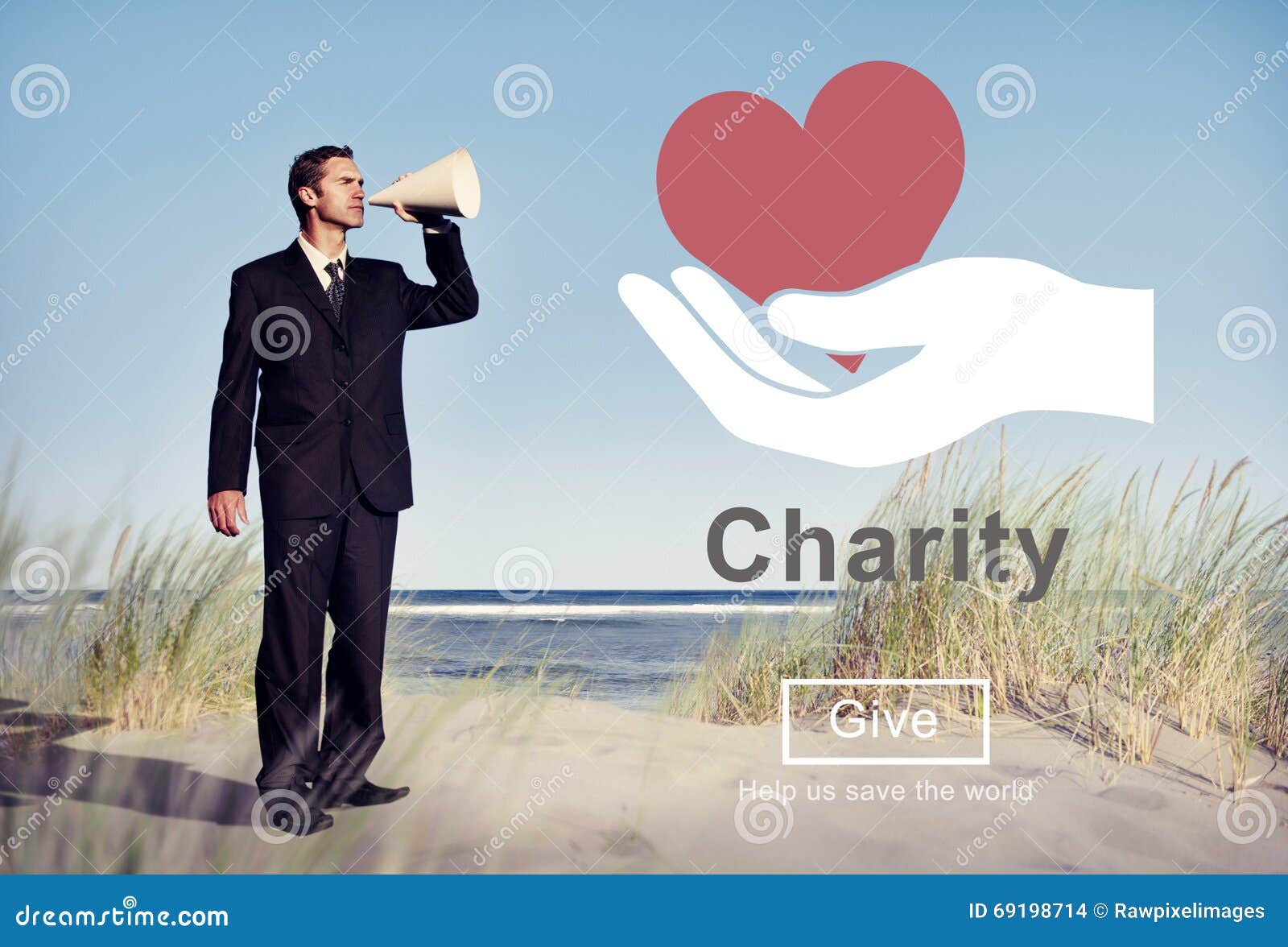 Charity Relief Support Donation Charitable Aid Concept Stock Photo ...