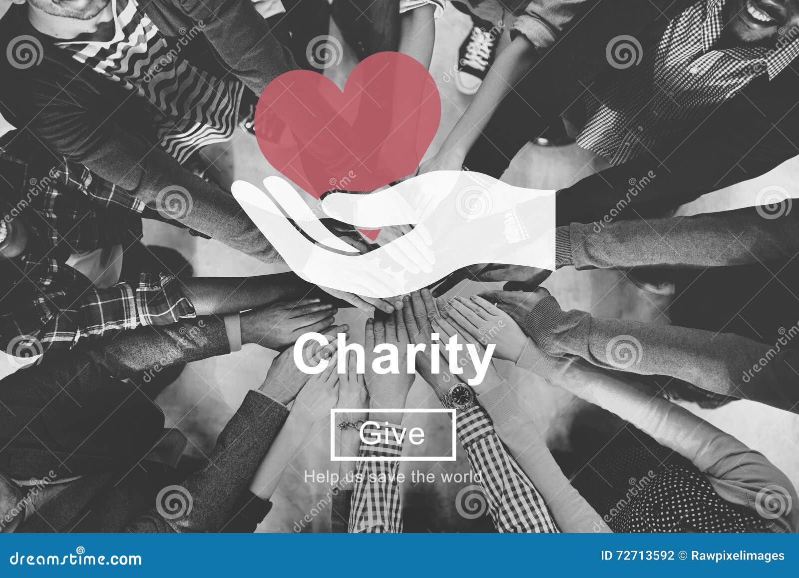 Charity Relief Support Donation Charitable Aid Concept Stock ...