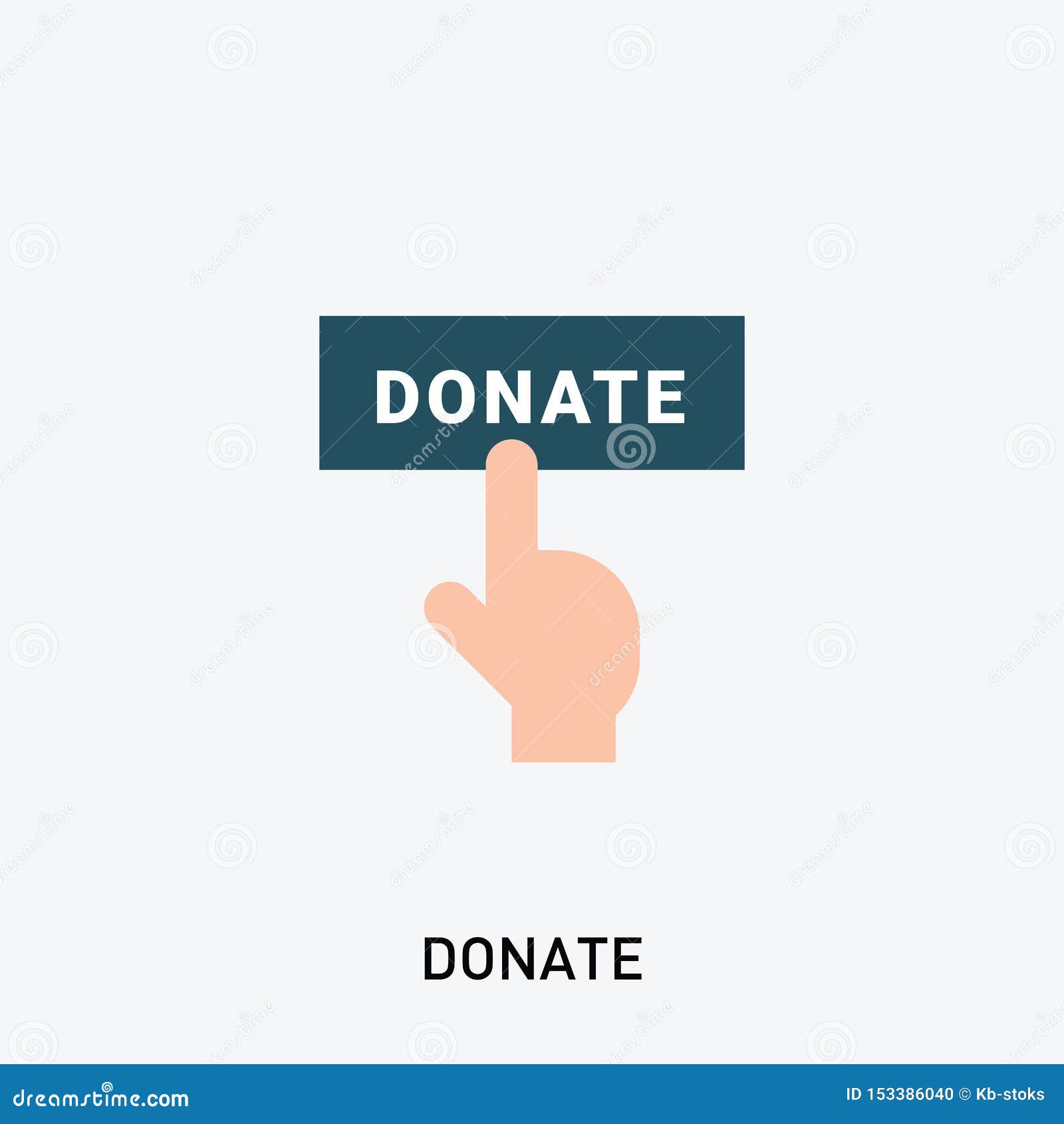 Charity, Sponsorship, Donation Icon in Flat Style. Stock Vector ...