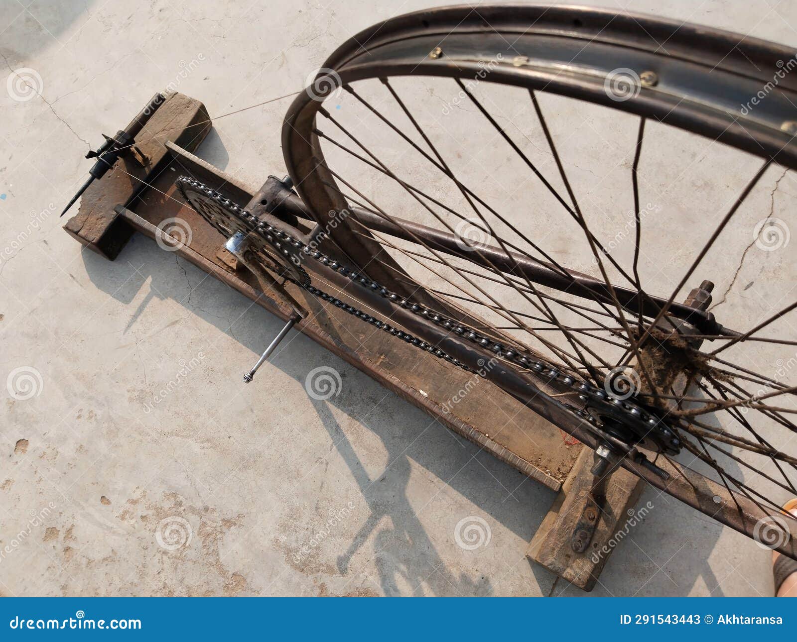 Charkha or Charkhi Use for Making Homemade Silk Saree or Threading ...
