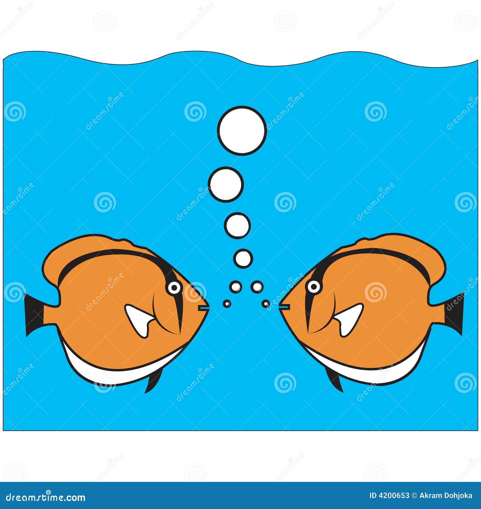 Charla de los pescados stock de ilustración. Ilustración de pescados ...