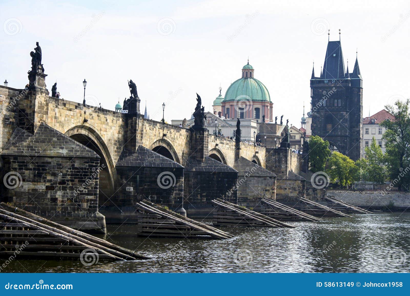 The Charles Bridge and Castle, Prague. Stock Image - Image of charles ...