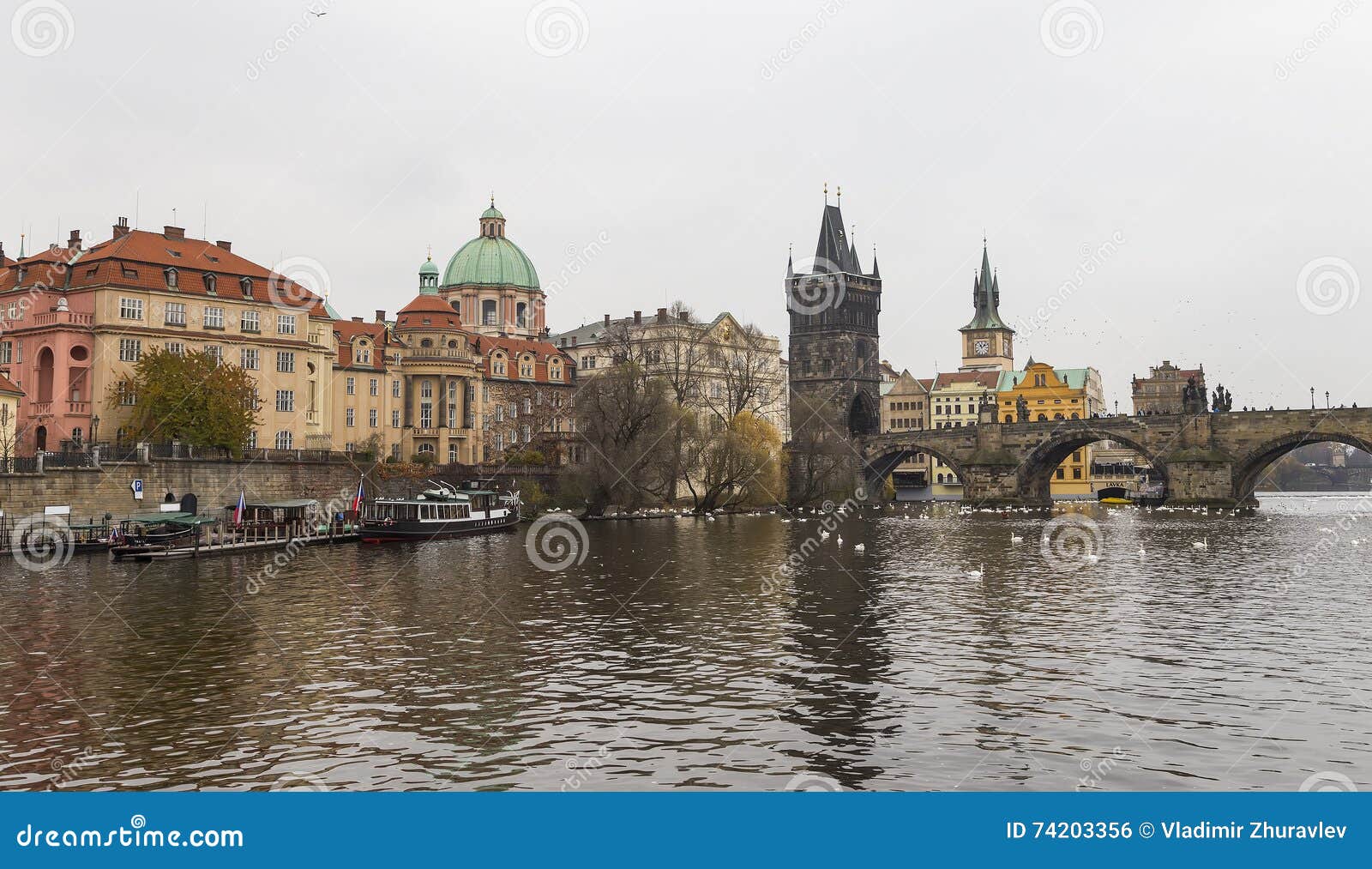Charles Bridge (day) in Prague, Czech Republic Editorial Photo - Image ...