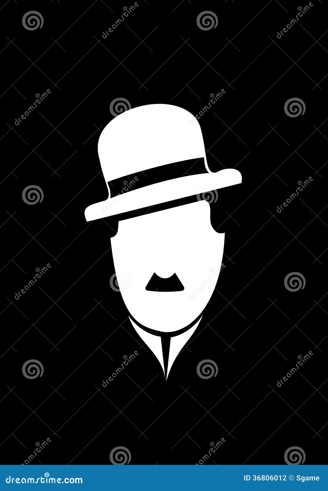 Charles Chaplin Comedy Symbol Stock Illustration - Illustration of ...